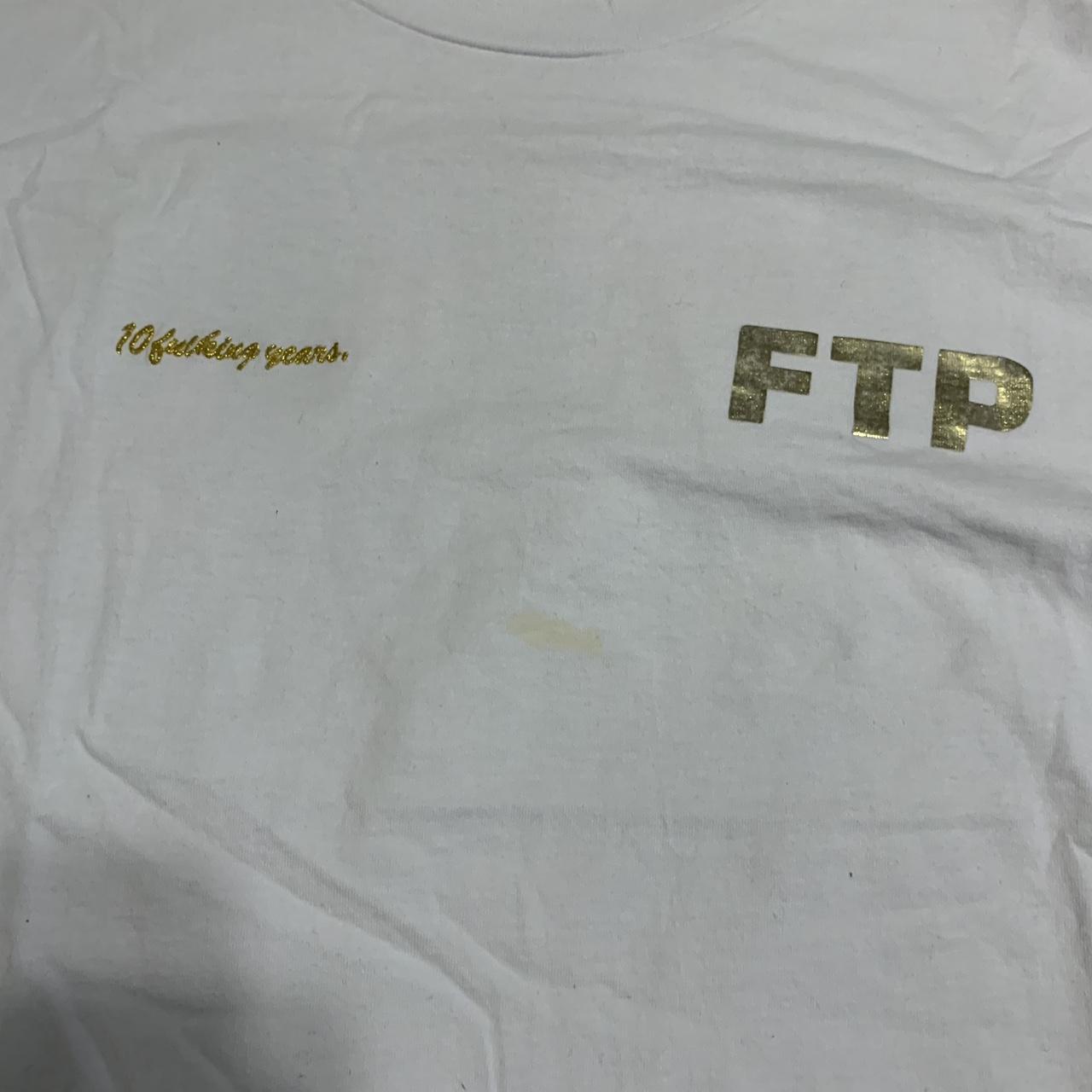 FTP 10 Year Logo Tee White FTP White T-Shirt with... - Depop