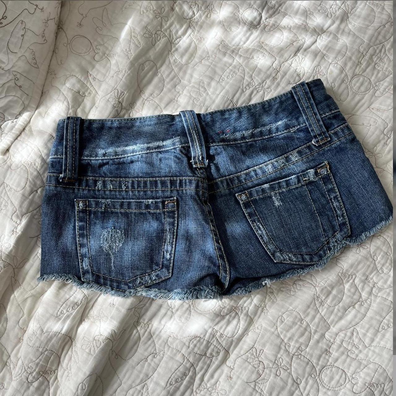 low rise micro short shorts very cute perfect... - Depop