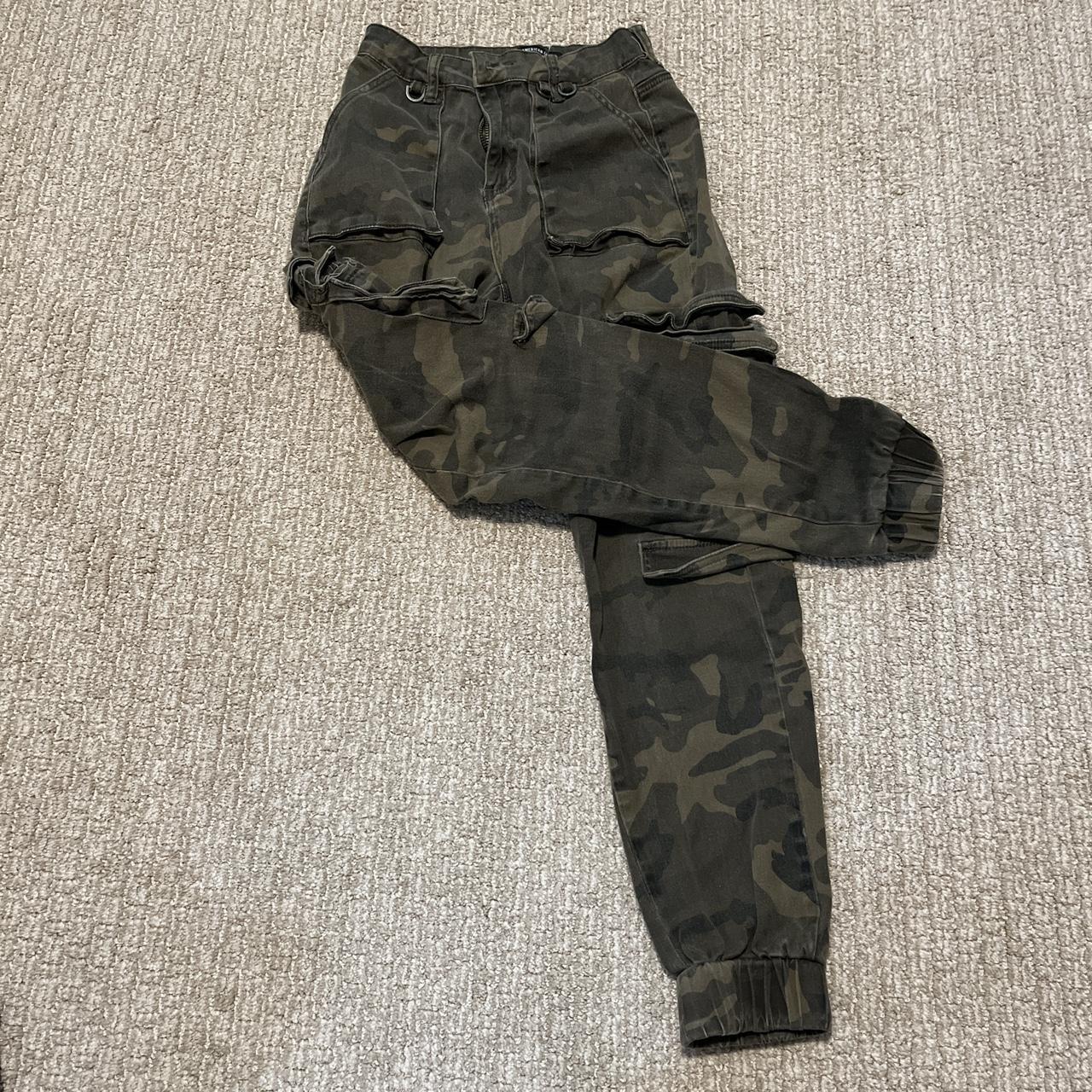 Cargo camouflage pants Women’s XS #camo #cargo... - Depop