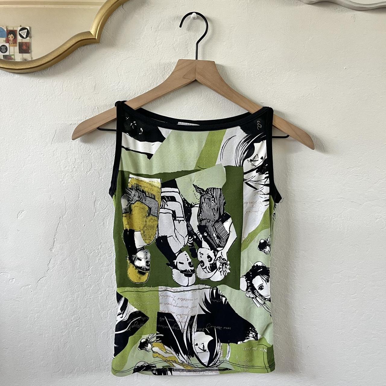 ANIME GIRL TANK TOP ~ cutest print ~ old tag ~ some... - Depop