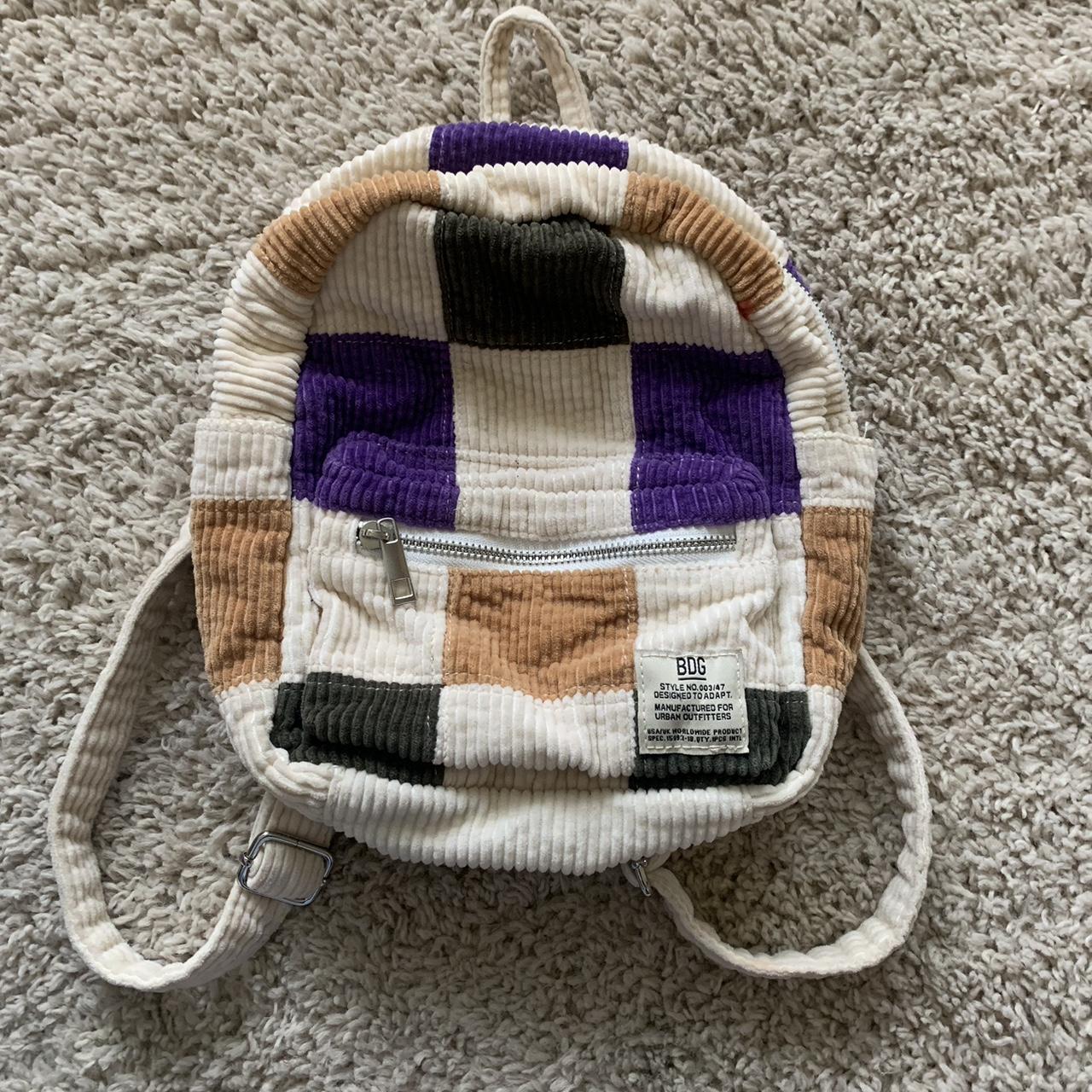 small mini urban outfitters bag corduroy look &... - Depop