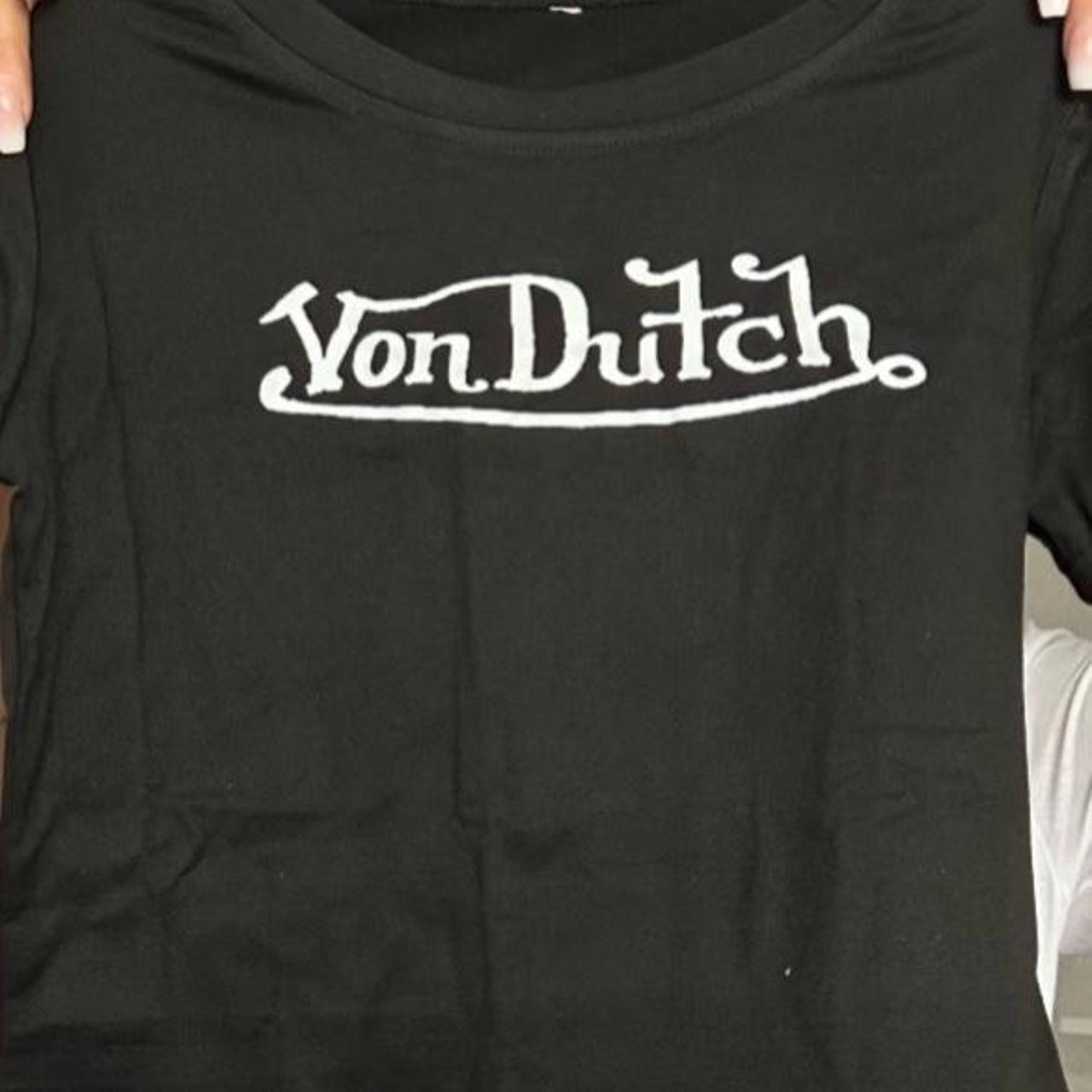 Von Dutch Baby Tee Crop Top Worn this shirt once !... - Depop