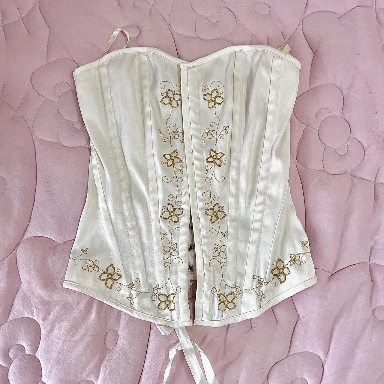 90's Vintage Charlotte Russe Corset Top #vintage... - Depop