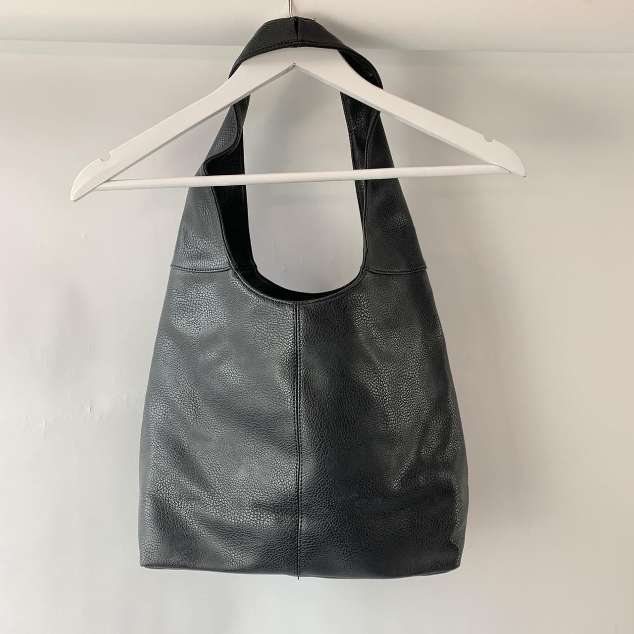 Black one strap shoulder bag Feels like faux leather... - Depop