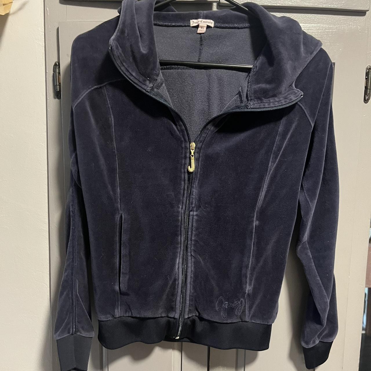 Adorable Juicy Couture Velour zip up with juicy... - Depop