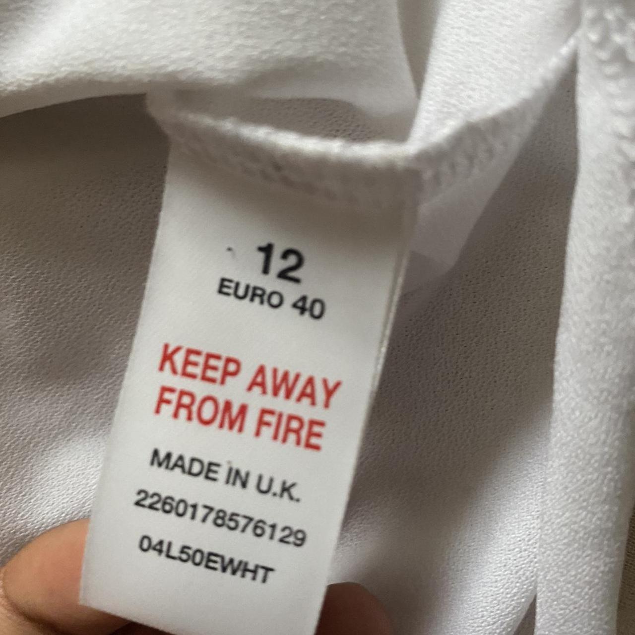 old label topshop white mesh overlay halter top... - Depop