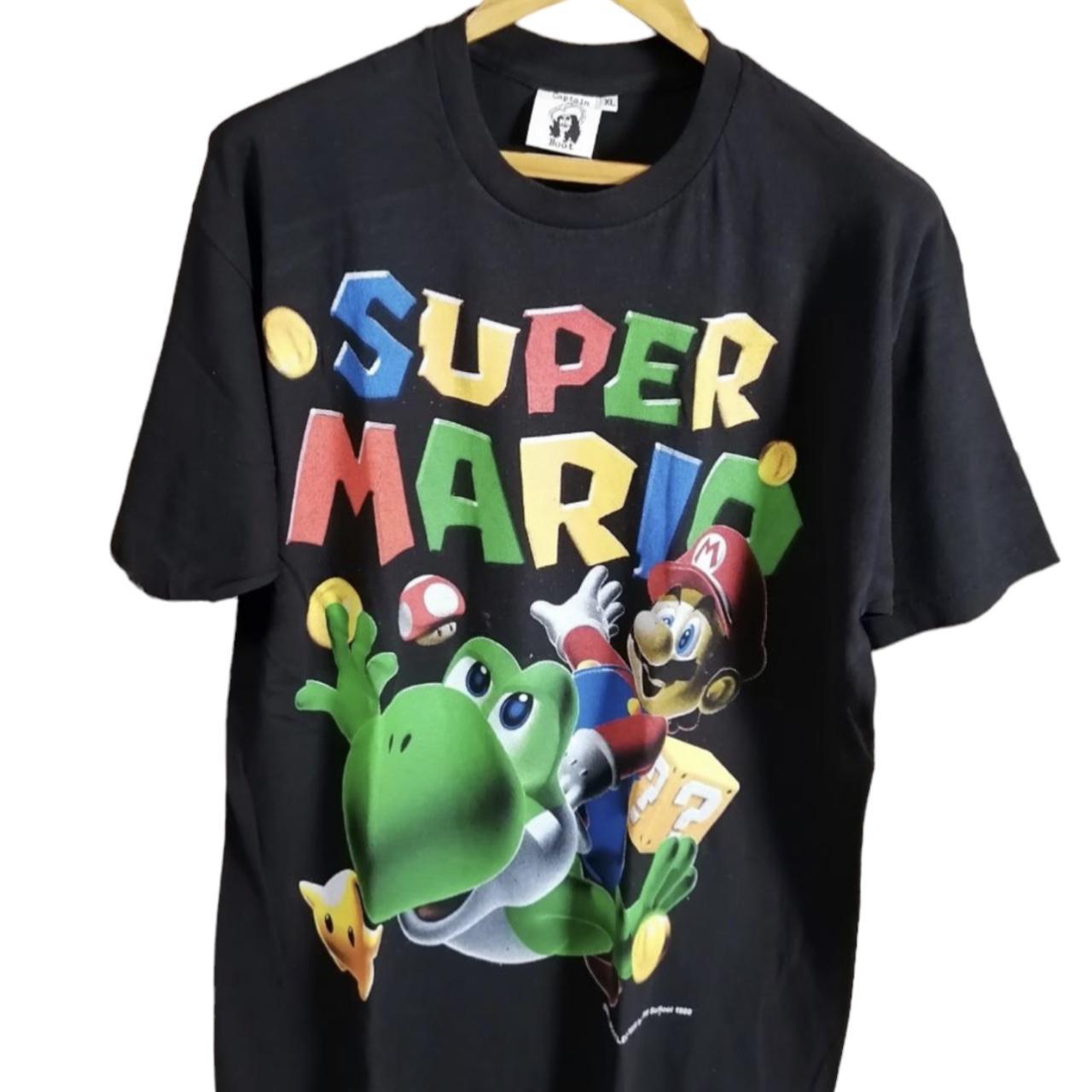 super mario modern reprint tshirt for men Size is... - Depop