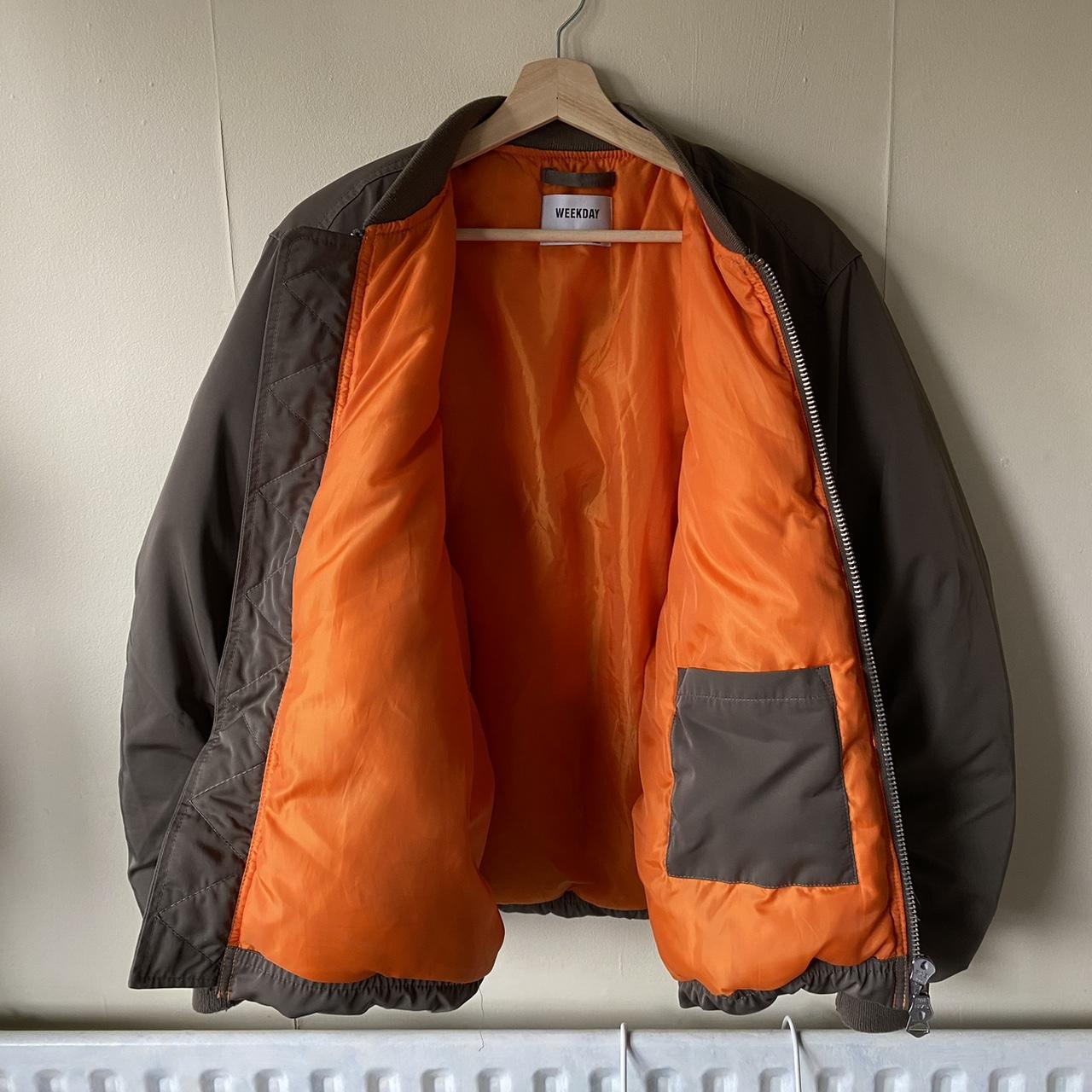 Weekday Destiny bomber jacket in mole. Size M.... - Depop