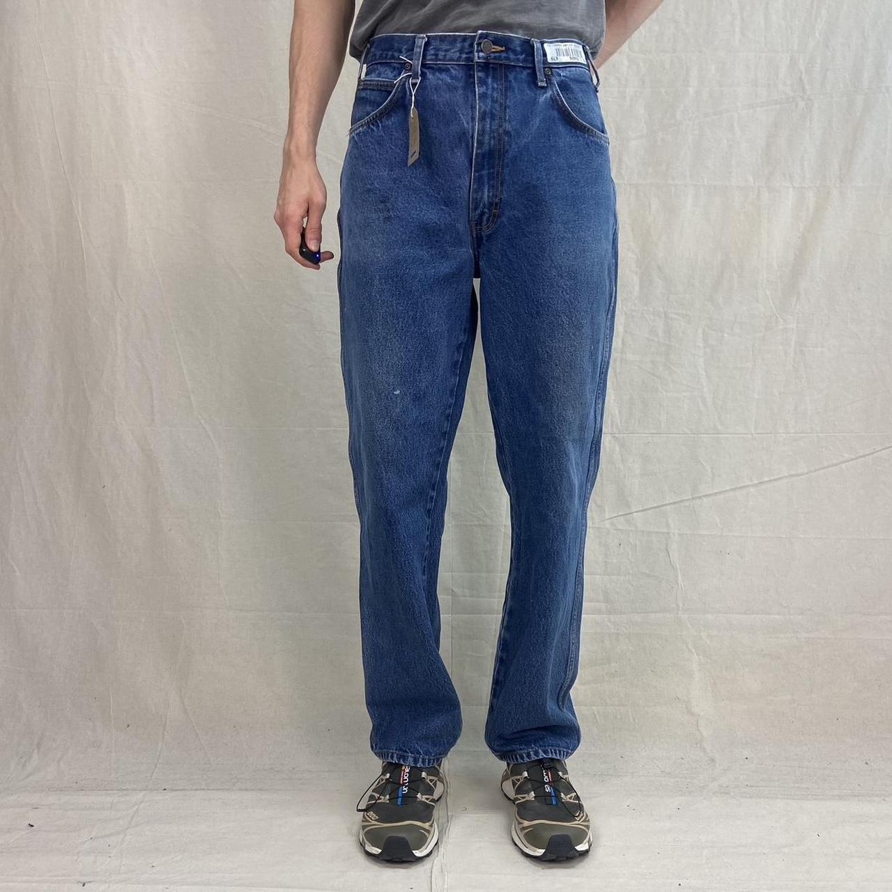 Dickies jeans Baggy fit blue wash denim workwear... - Depop