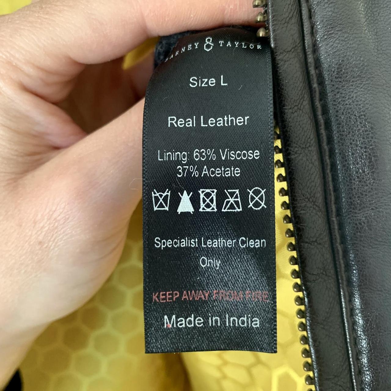 Barney & Taylor leather jacket - dark brown. Very... - Depop