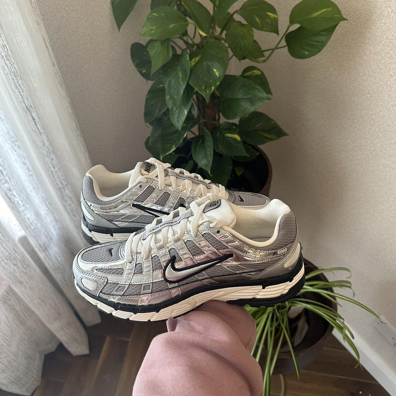 Nike p-6000 metallic silver Sold out trainer,... | Depop