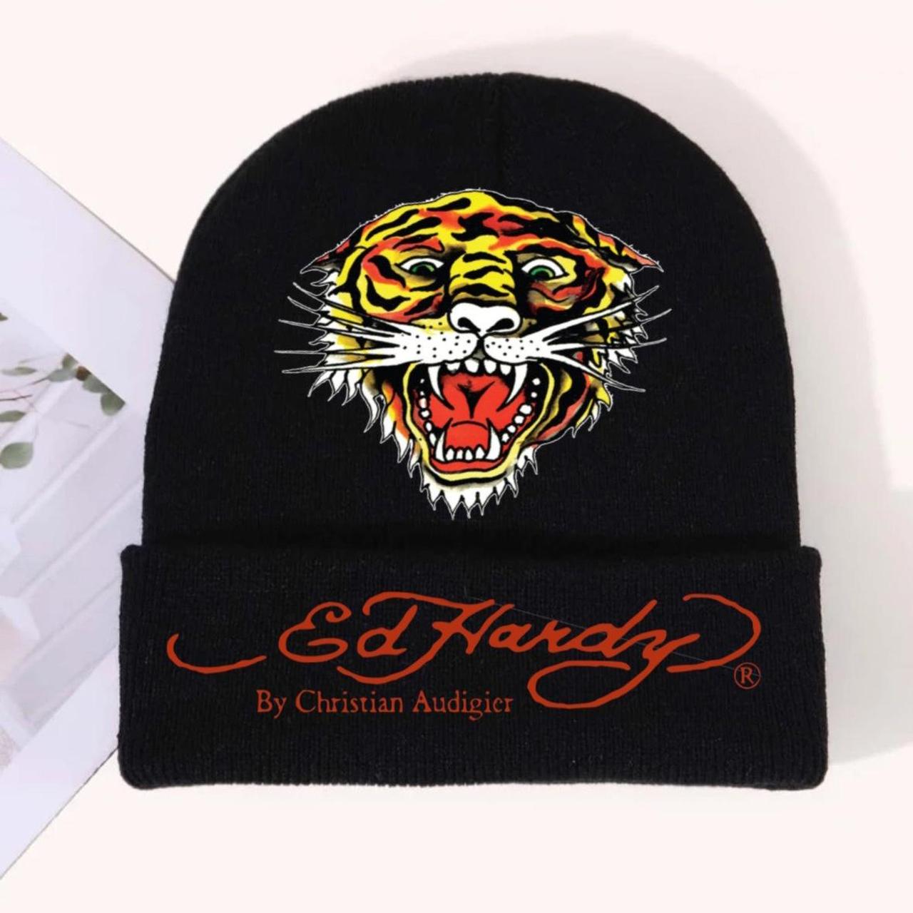 Ed Hardy Beanie Custom ( self made) But so Cute | Depop