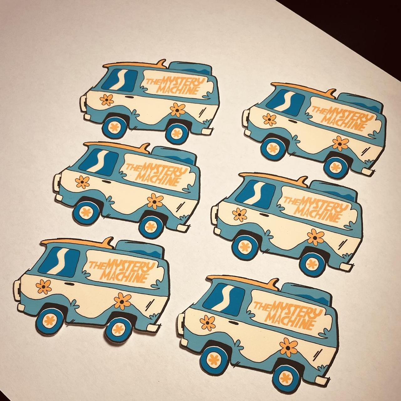 Scooby Doo - mystery machine matt vinyl stickers... - Depop