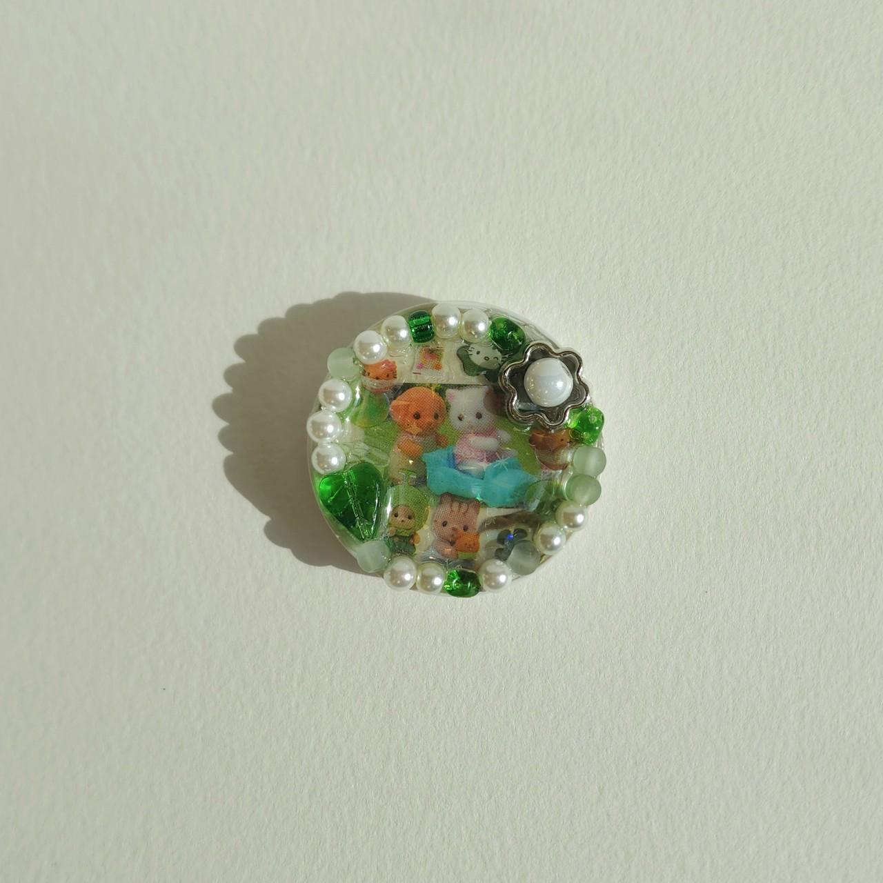 Cute calico critters beaded resin popsocket >Cute... | Depop