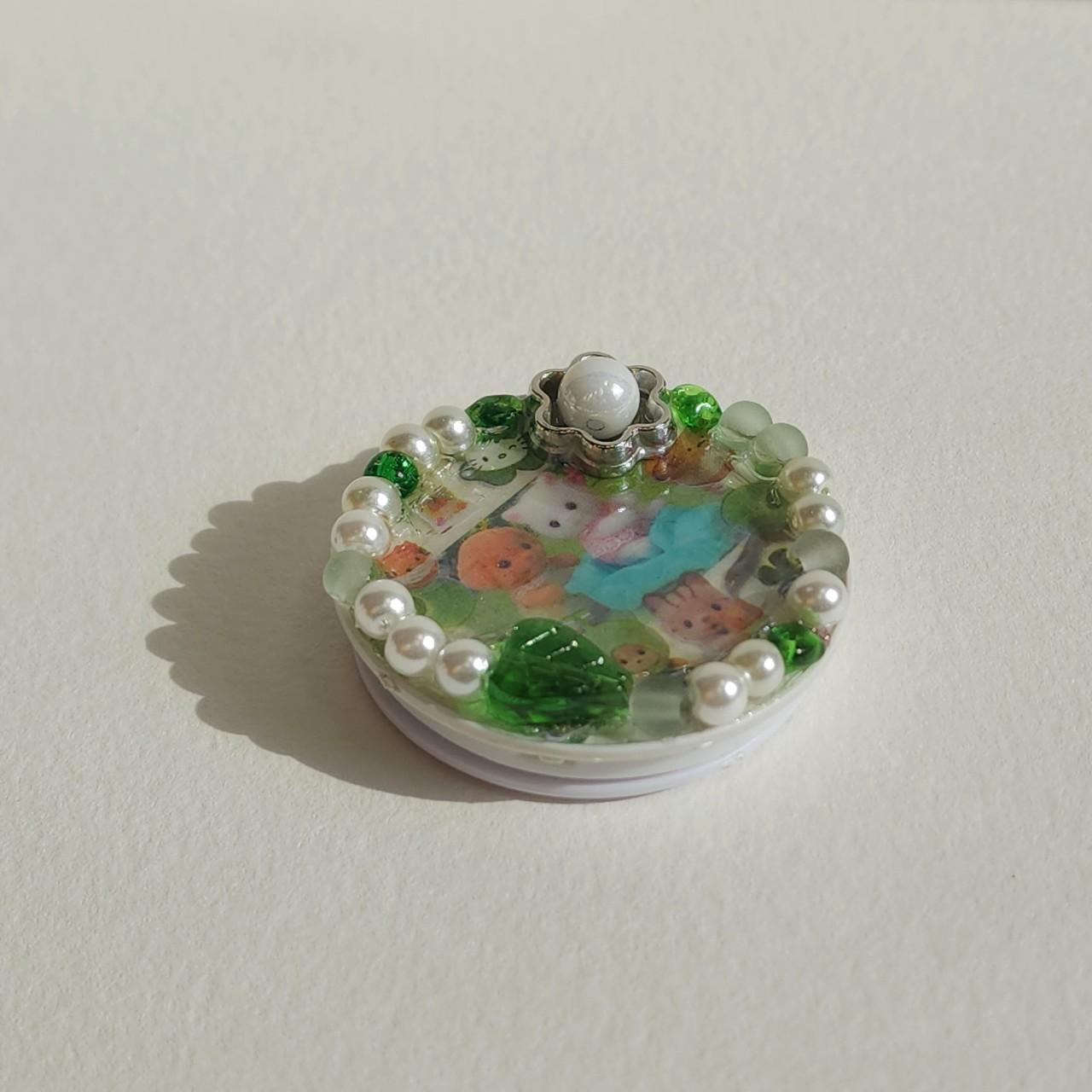 Cute calico critters beaded resin popsocket >Cute... | Depop