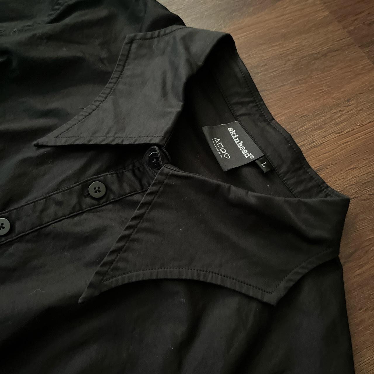 Skinhead “nosferatu” visual kei button up... - Depop