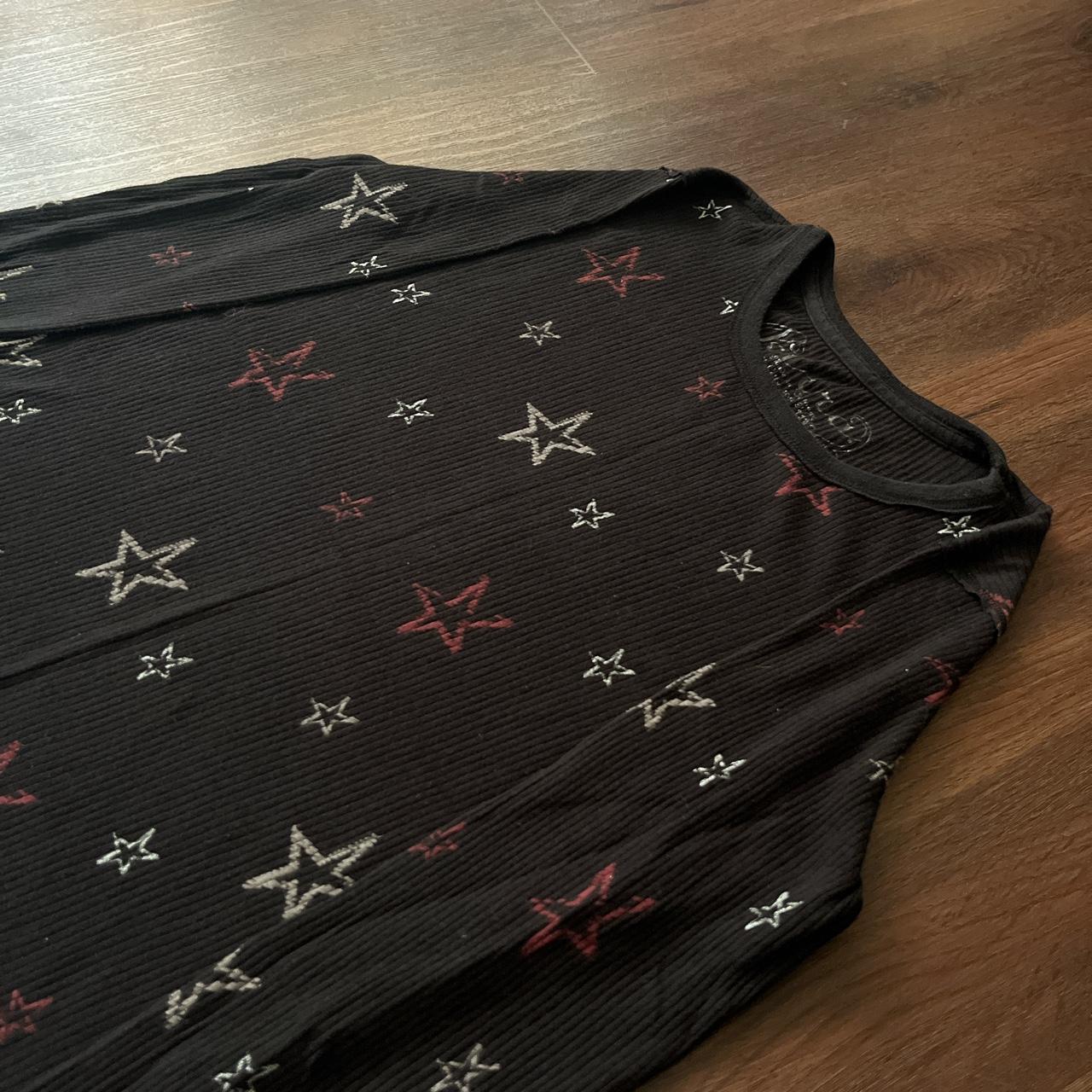 grunge star long sleeve grunge ah shirt fits... - Depop