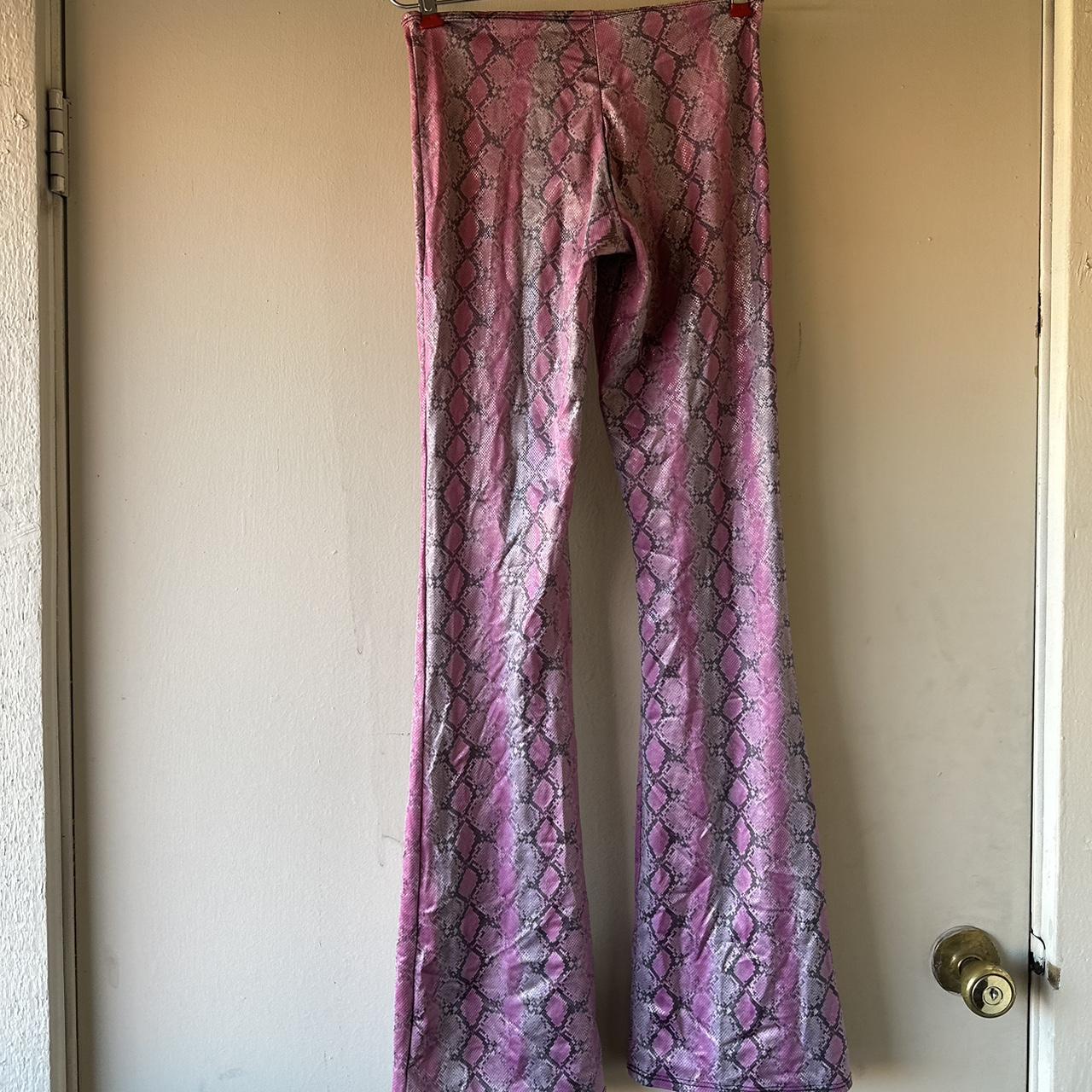 90’s Front Zipper Snake Skin Pants Marked size S/M... - Depop