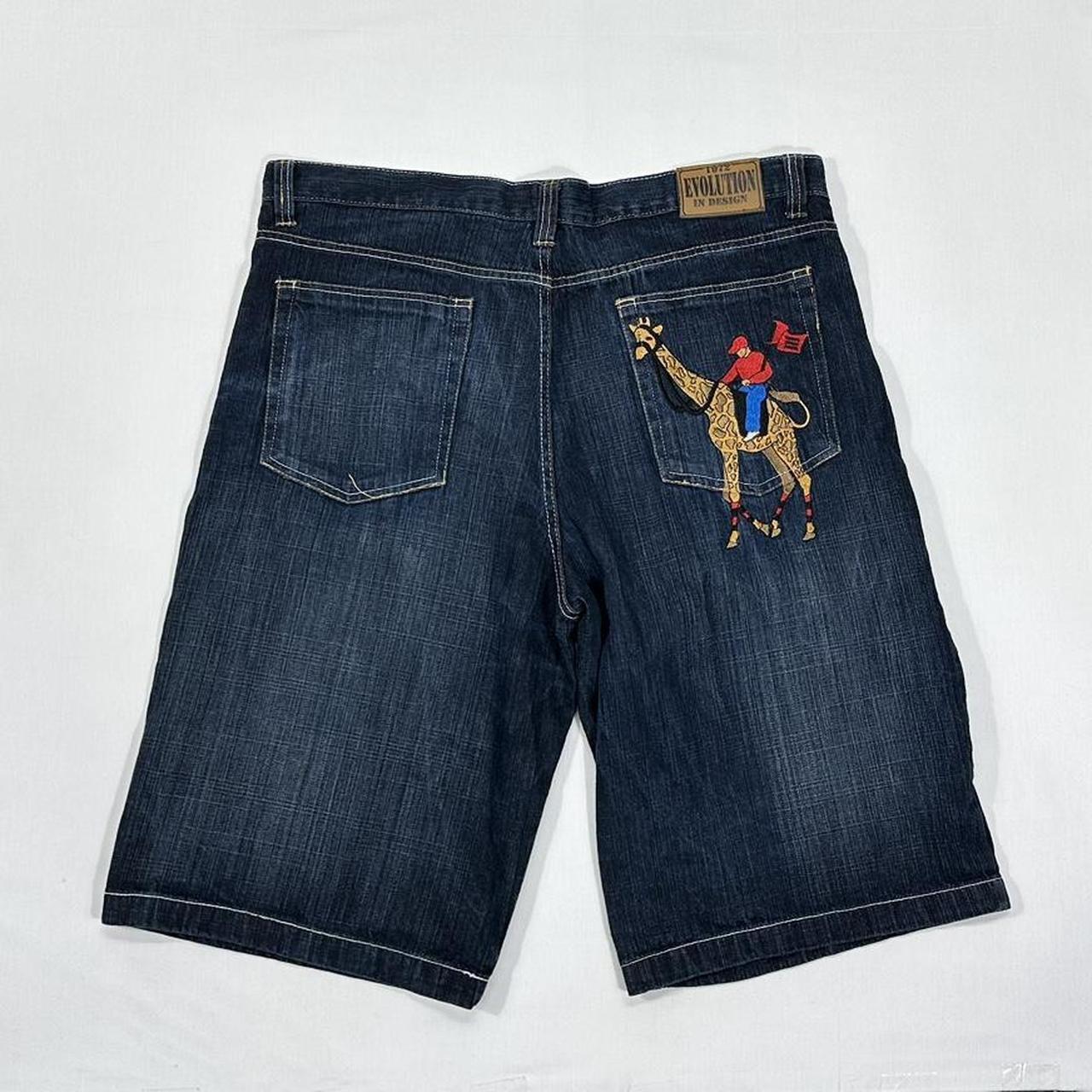 Evolution Jorts Vintage 2000s Evolution Giraffe... - Depop