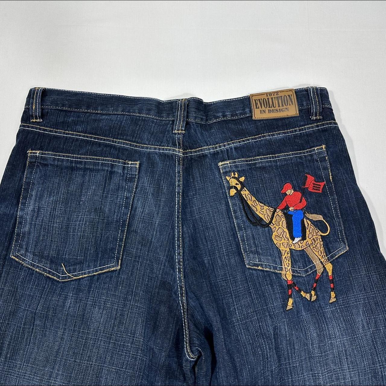 Evolution Jorts Vintage 2000s Evolution Giraffe... - Depop