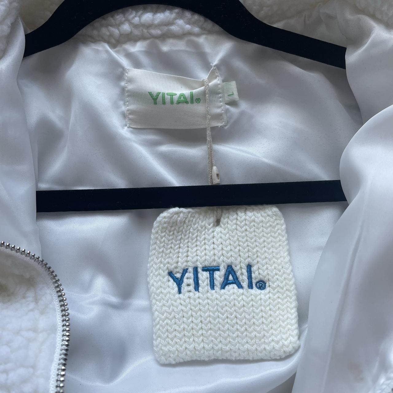 Yitai embroidered Sherpa jacket fleece, brand new... - Depop