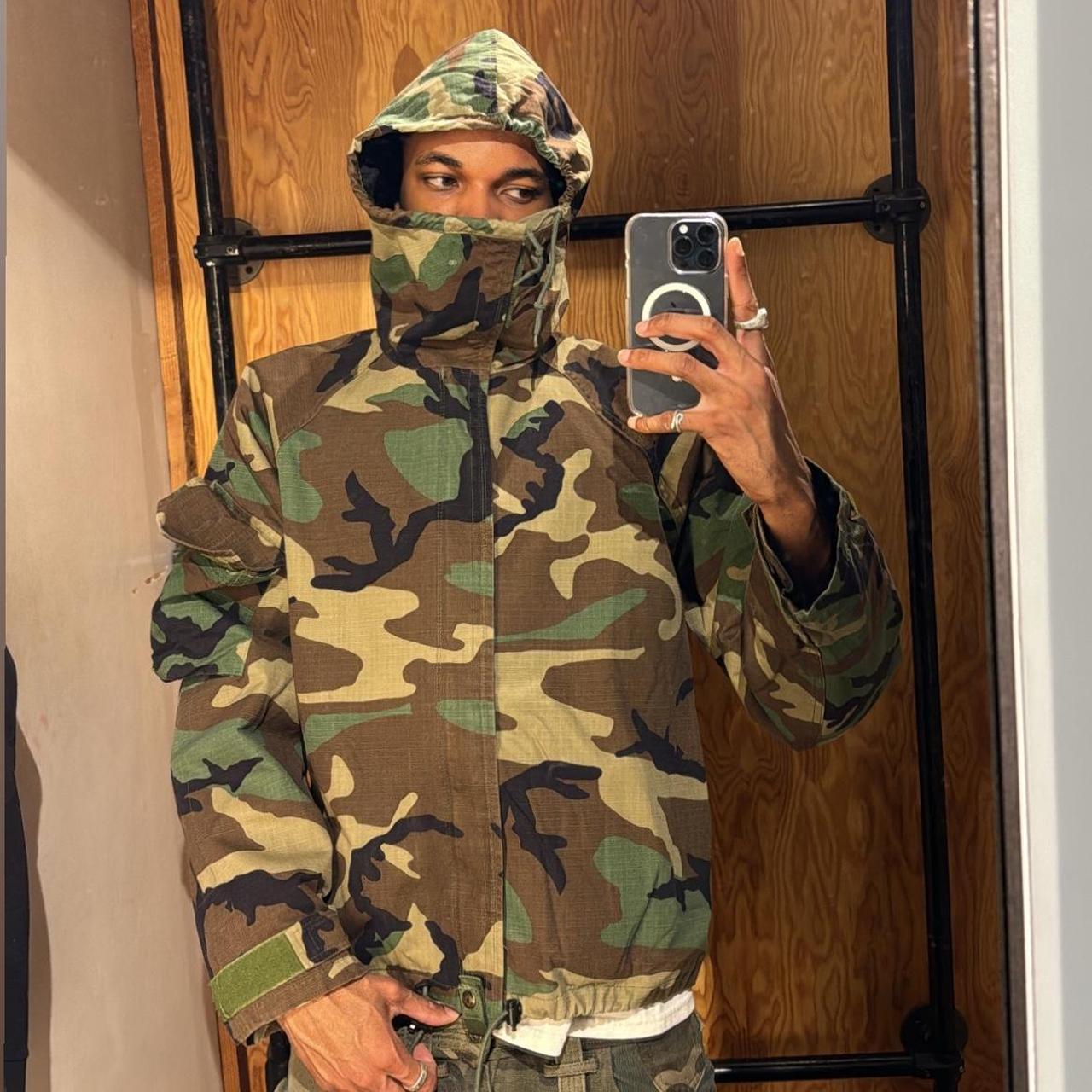 Item- Military Camo Chemical Protective Coat... - Depop