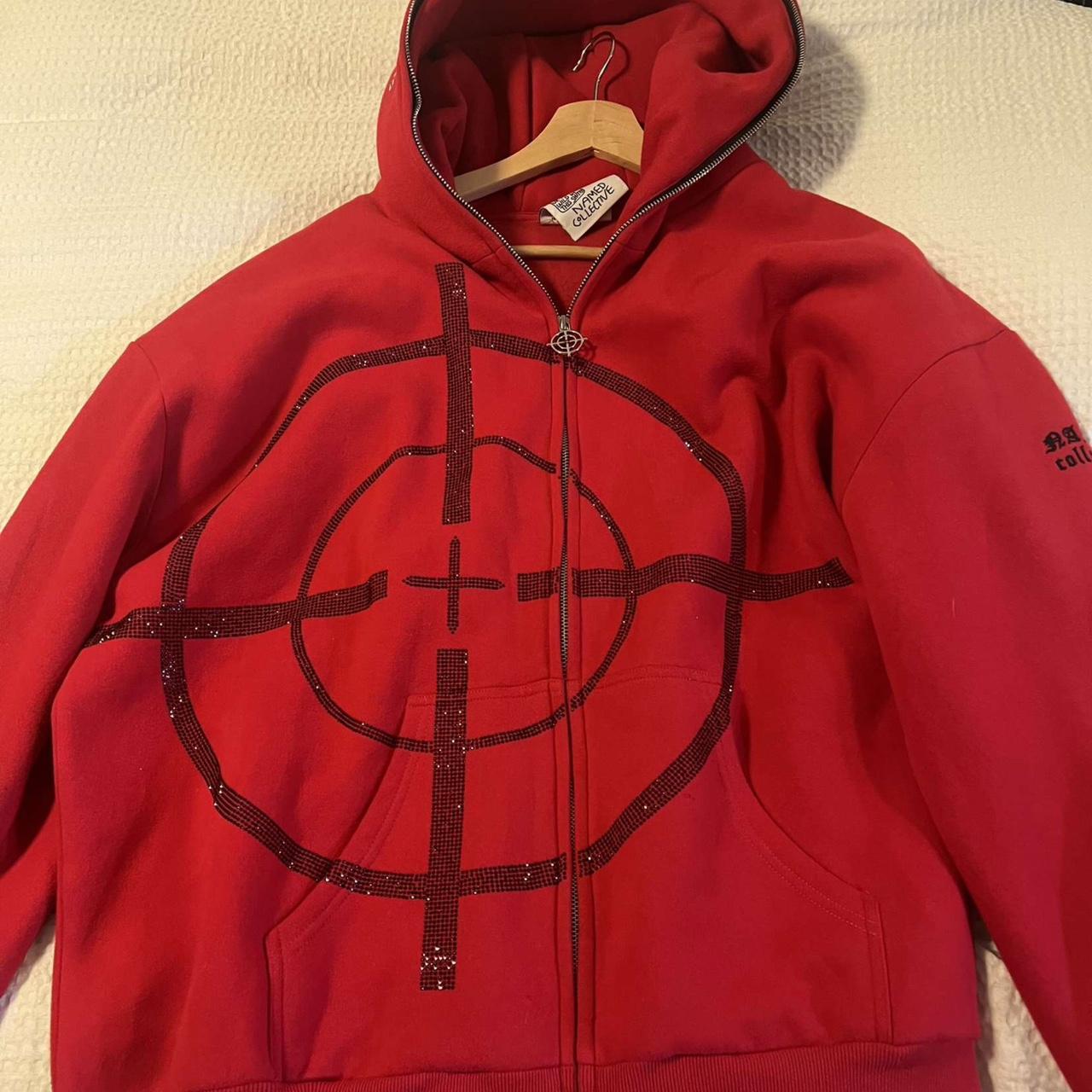 Named Collective Women's Red Hoodie | Depop