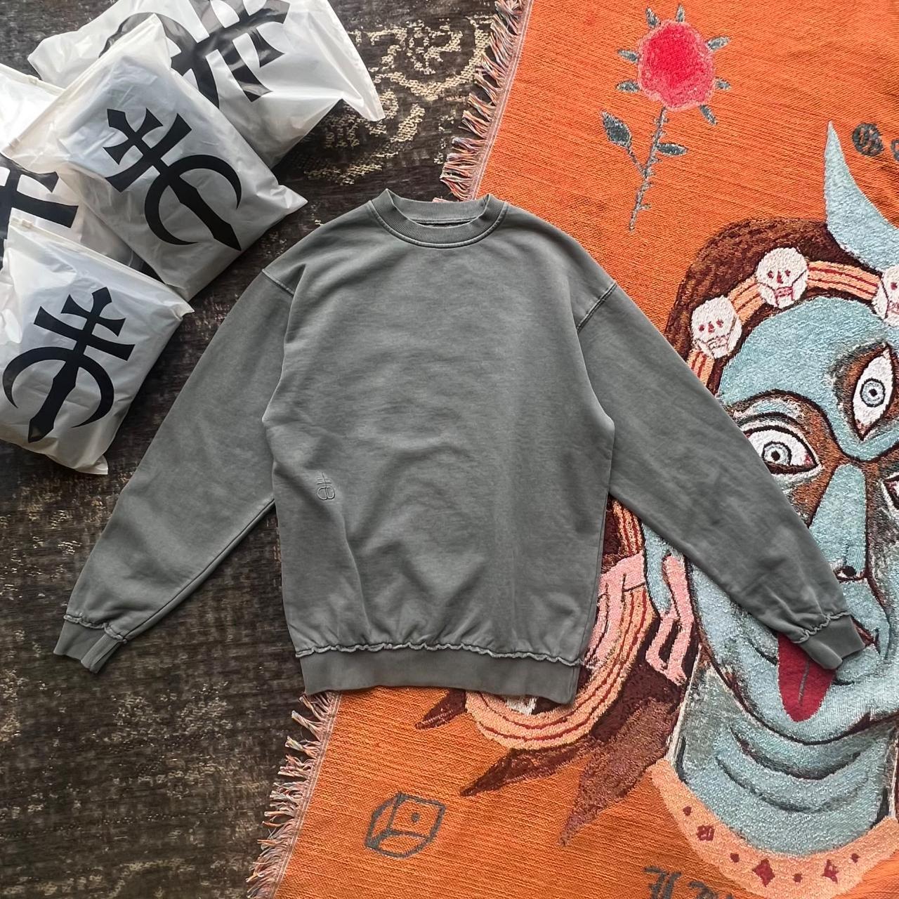 Drop Dead Clothing: NEUTRALS Graphite Sweater Size:... - Depop