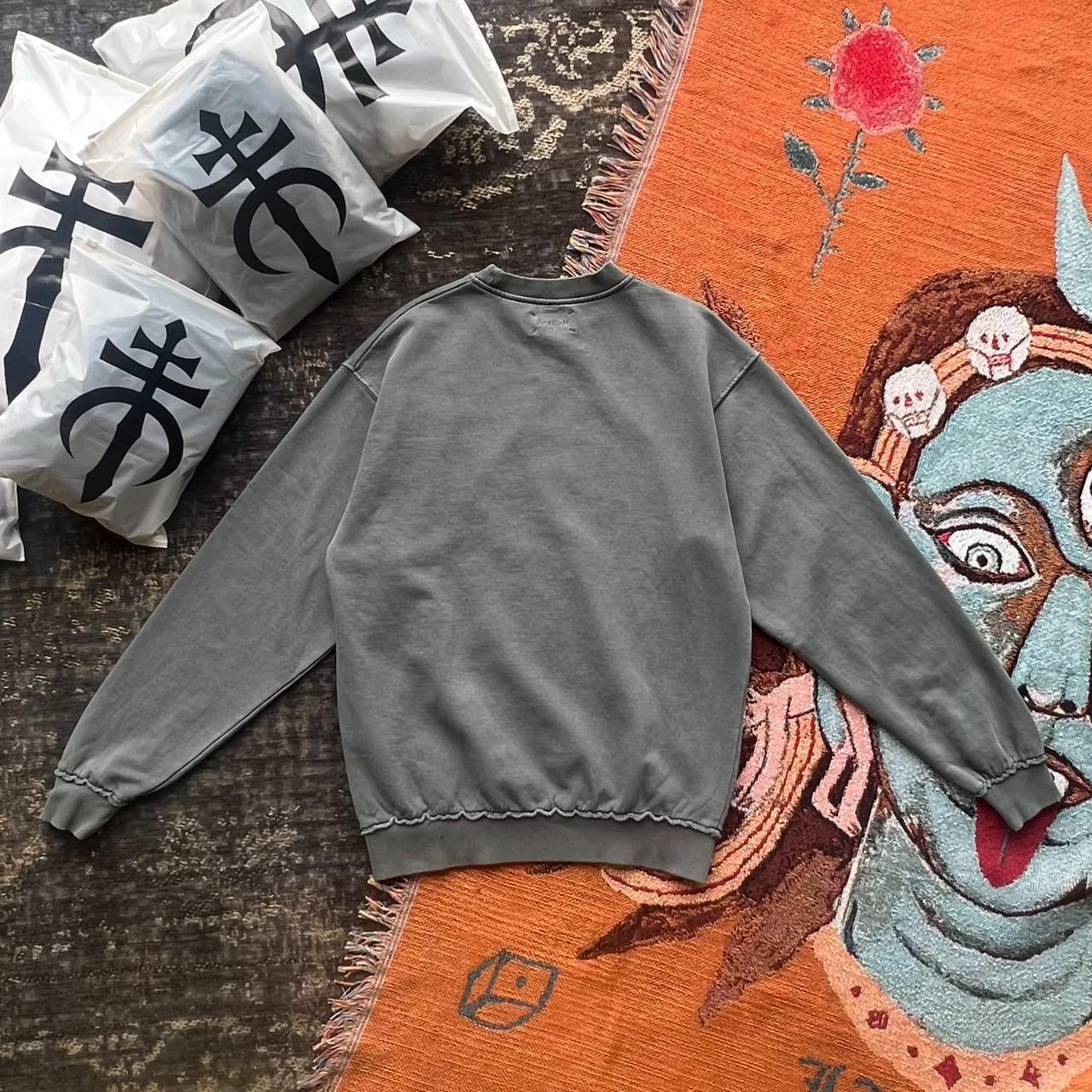 Drop Dead Clothing: NEUTRALS Graphite Sweater Size:... - Depop