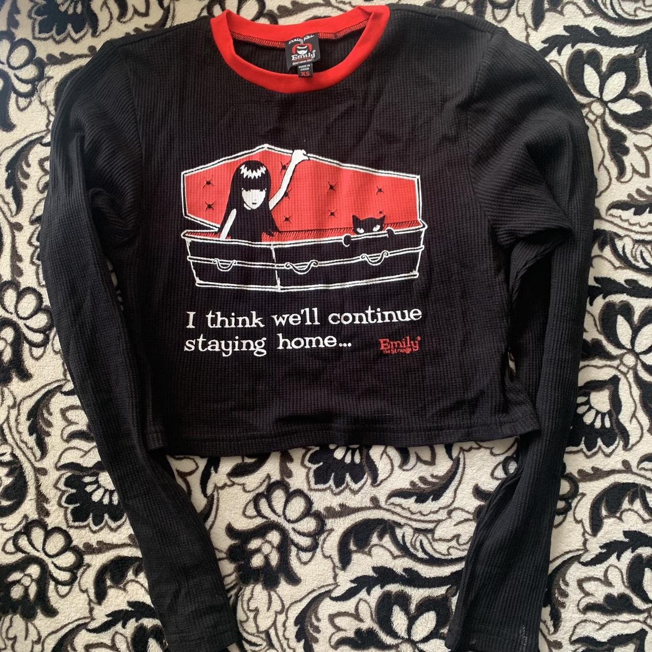 Dollskill Emily the Strange long sleeved baby tee - Depop