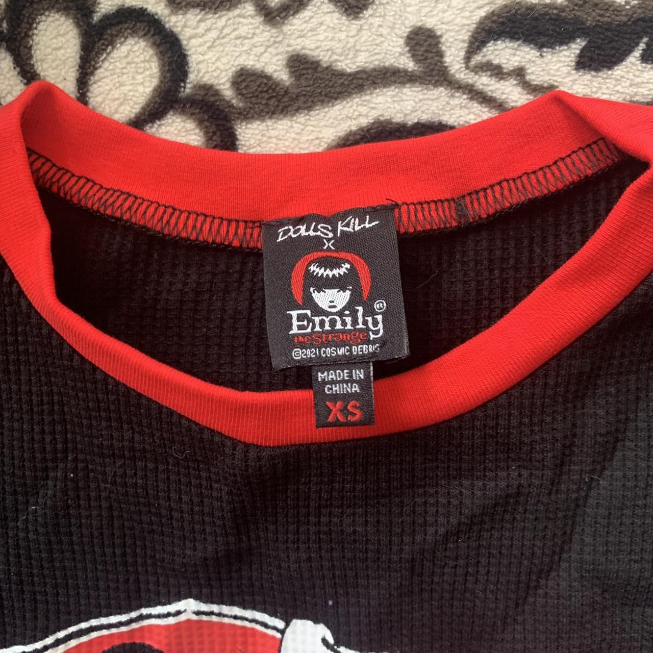 Dollskill Emily the Strange long sleeved baby tee - Depop