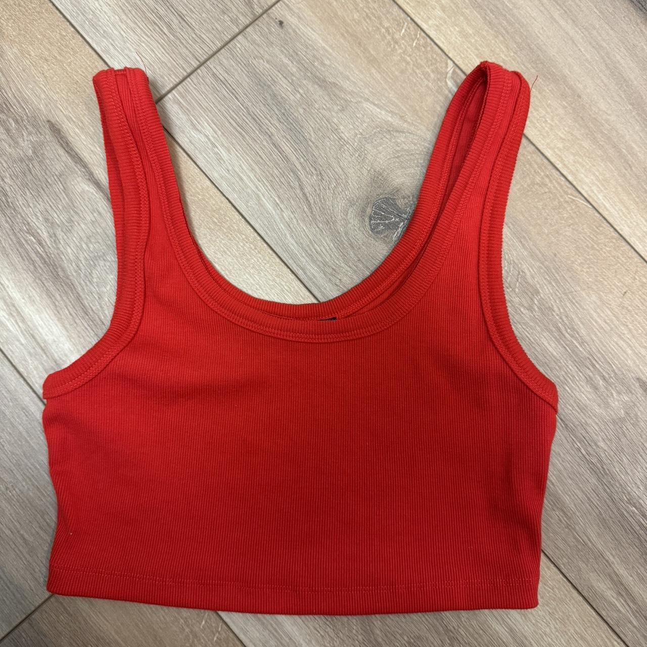 cute red tank from a boutique Size small Never worn - Depop