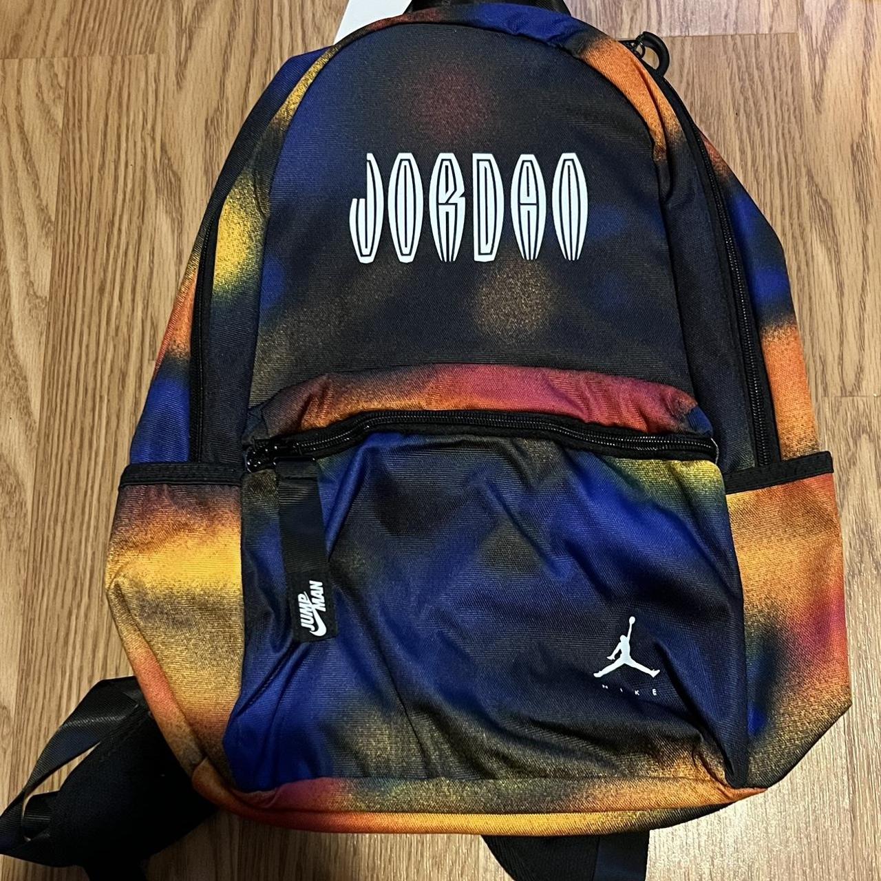 13’ Jordan colorful backpack with tags still on... - Depop