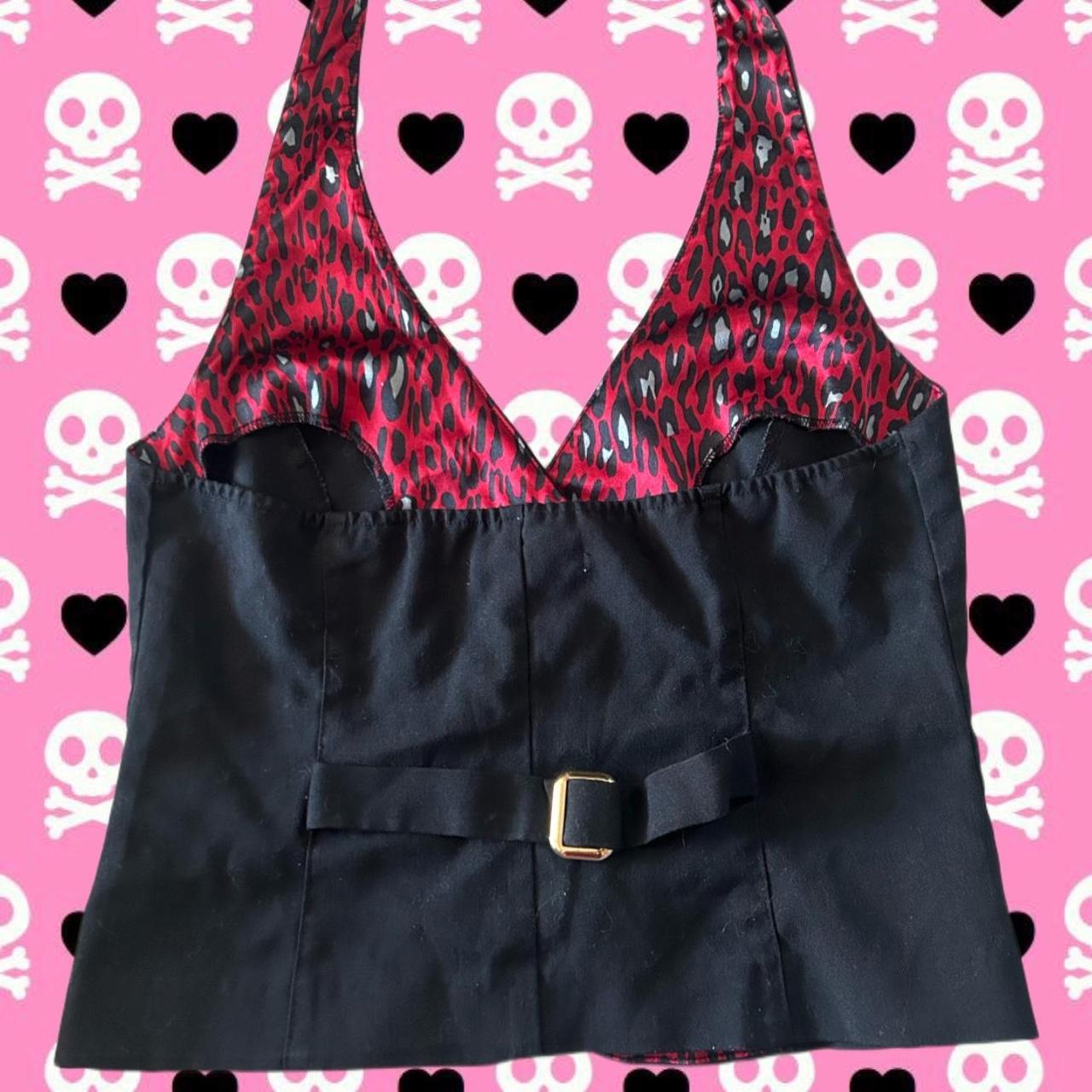 Black button up halter vest 🖤 - Depop