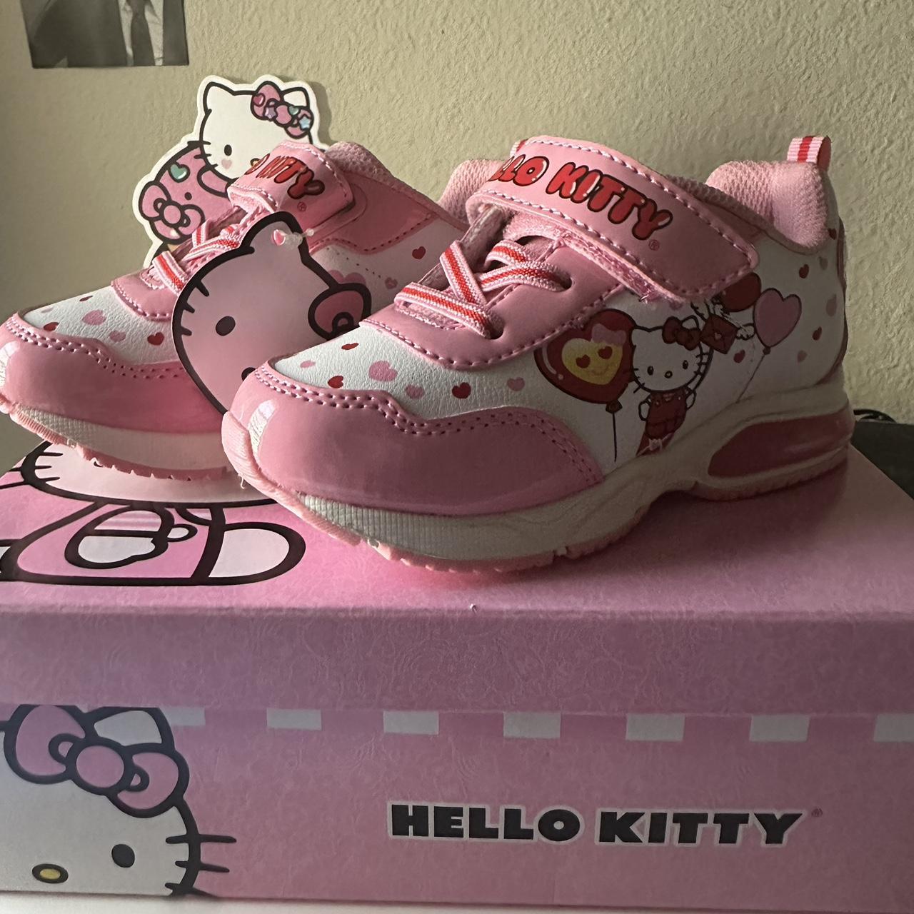 Hello kitty kid shoes Size 10 Light up Brand new... - Depop