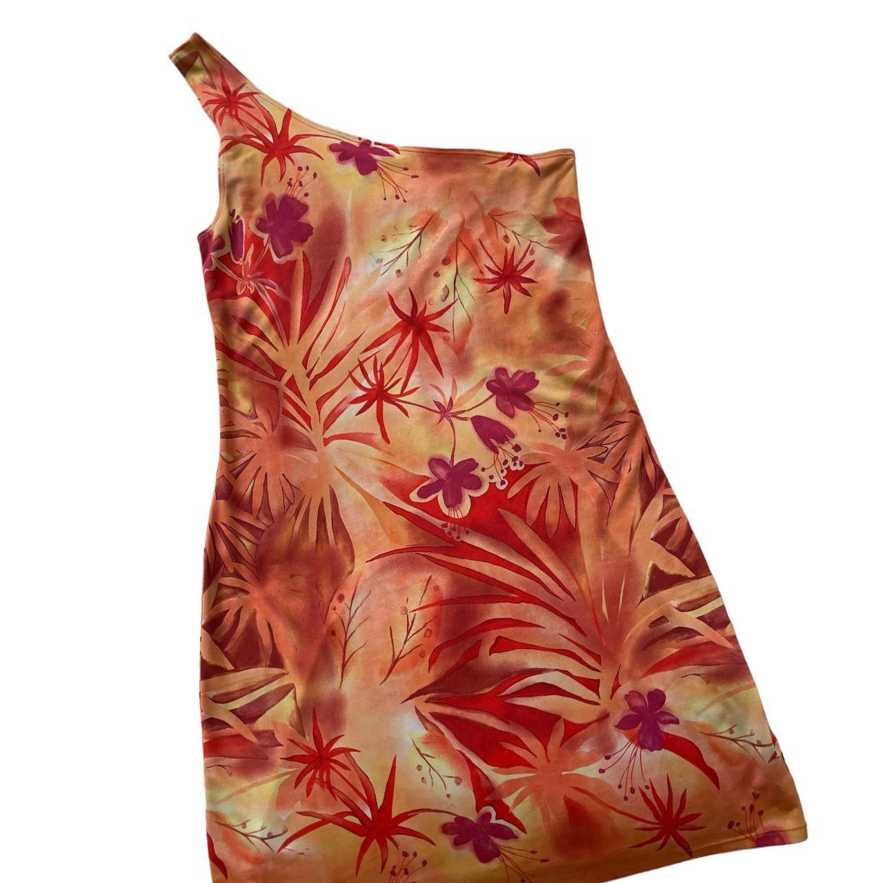 Vintage Evolution 2000s One shoulder Club Dress 🌴... - Depop