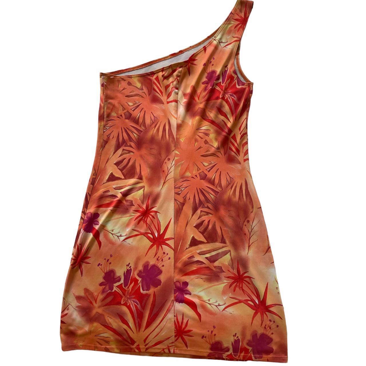 Vintage Evolution 2000s One shoulder Club Dress 🌴... - Depop