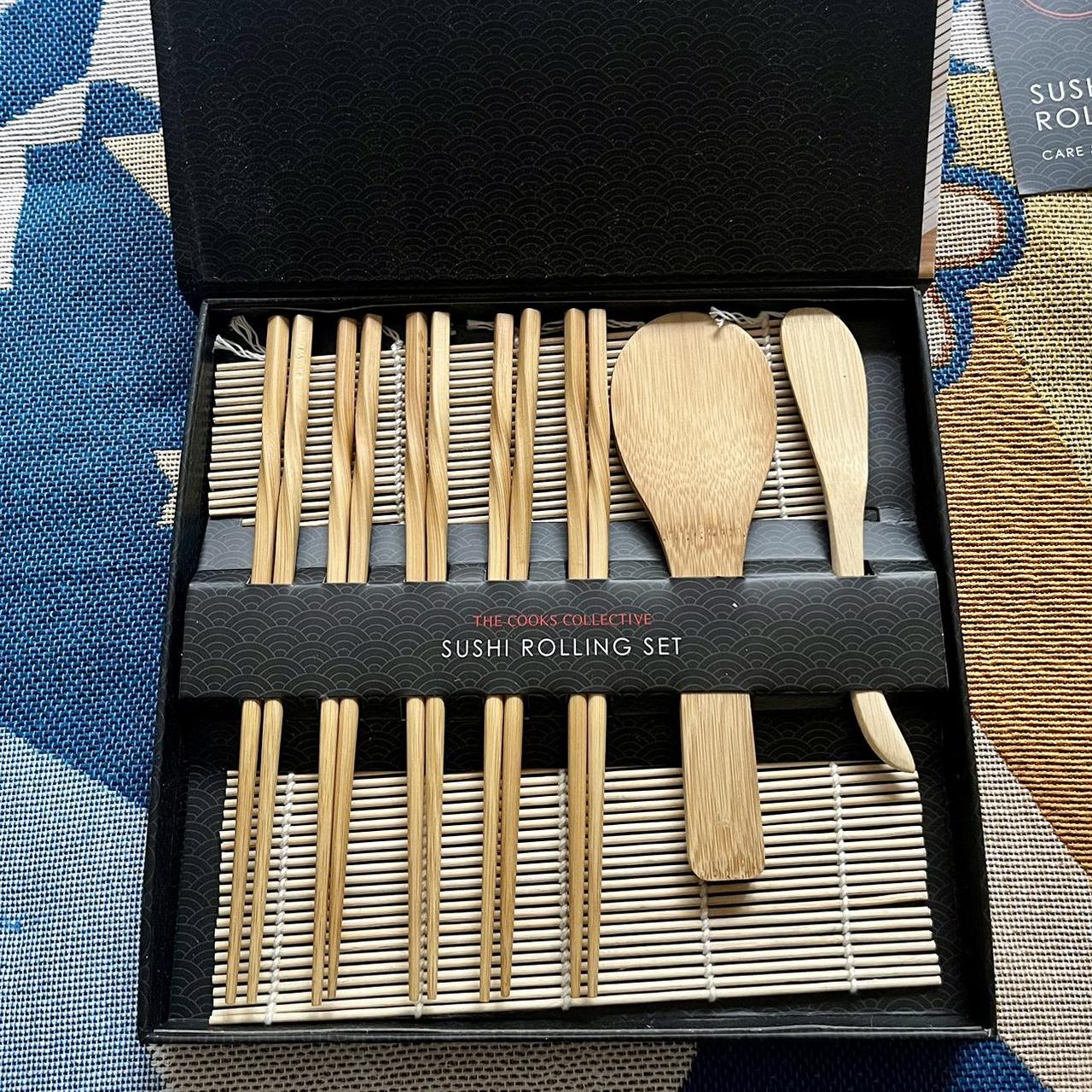 Sushi Rolling Set - 10 bamboo chopsticks, bamboo... | Depop