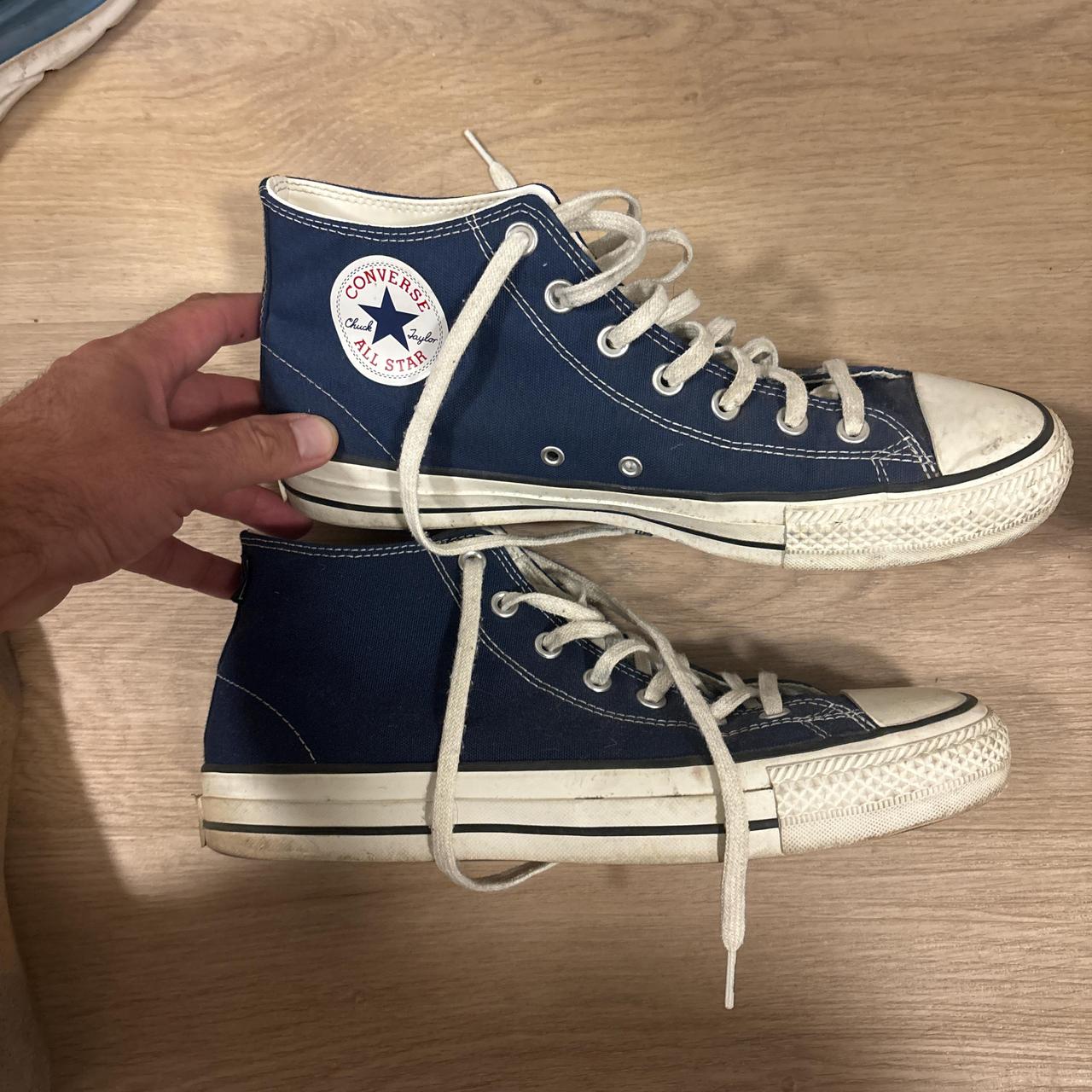 Converse CTAS Pro Mid Midnight Worn less than 10... | Depop