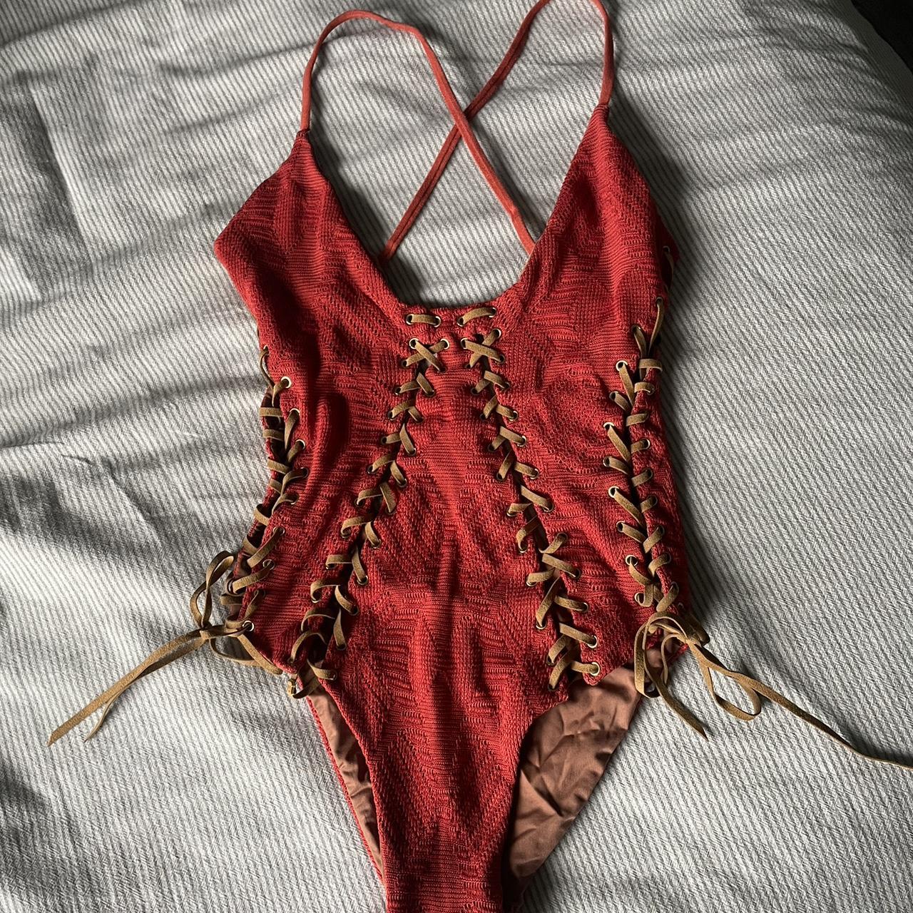 Blue Life one piece bathing suit. INSANE SUIT.... - Depop