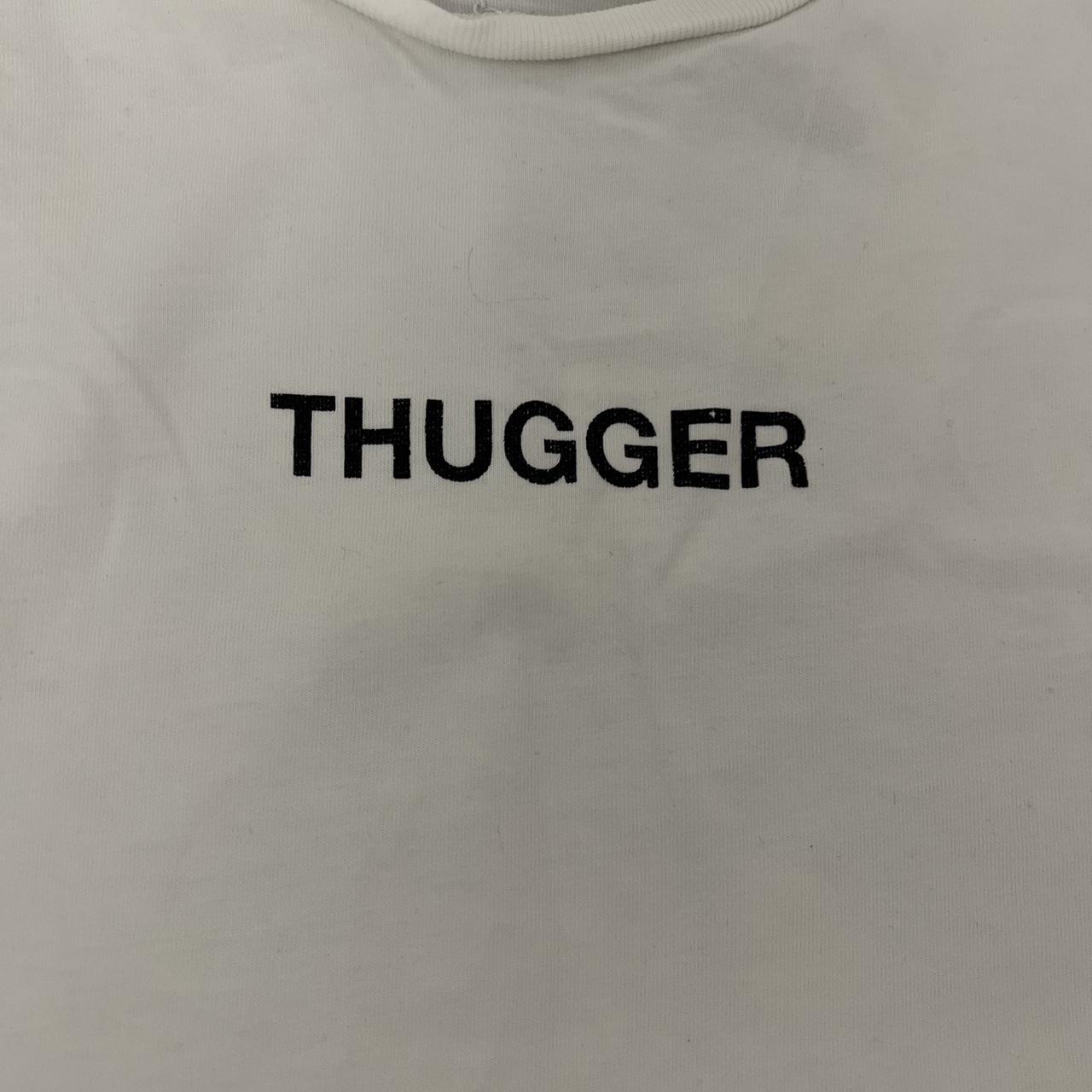Young Thug x H&M white tee T-shirt Thugger center... - Depop