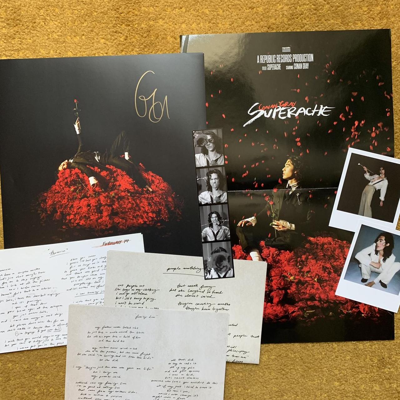 Conan Gray Superache Limited Red Vinyl, includes... - Depop