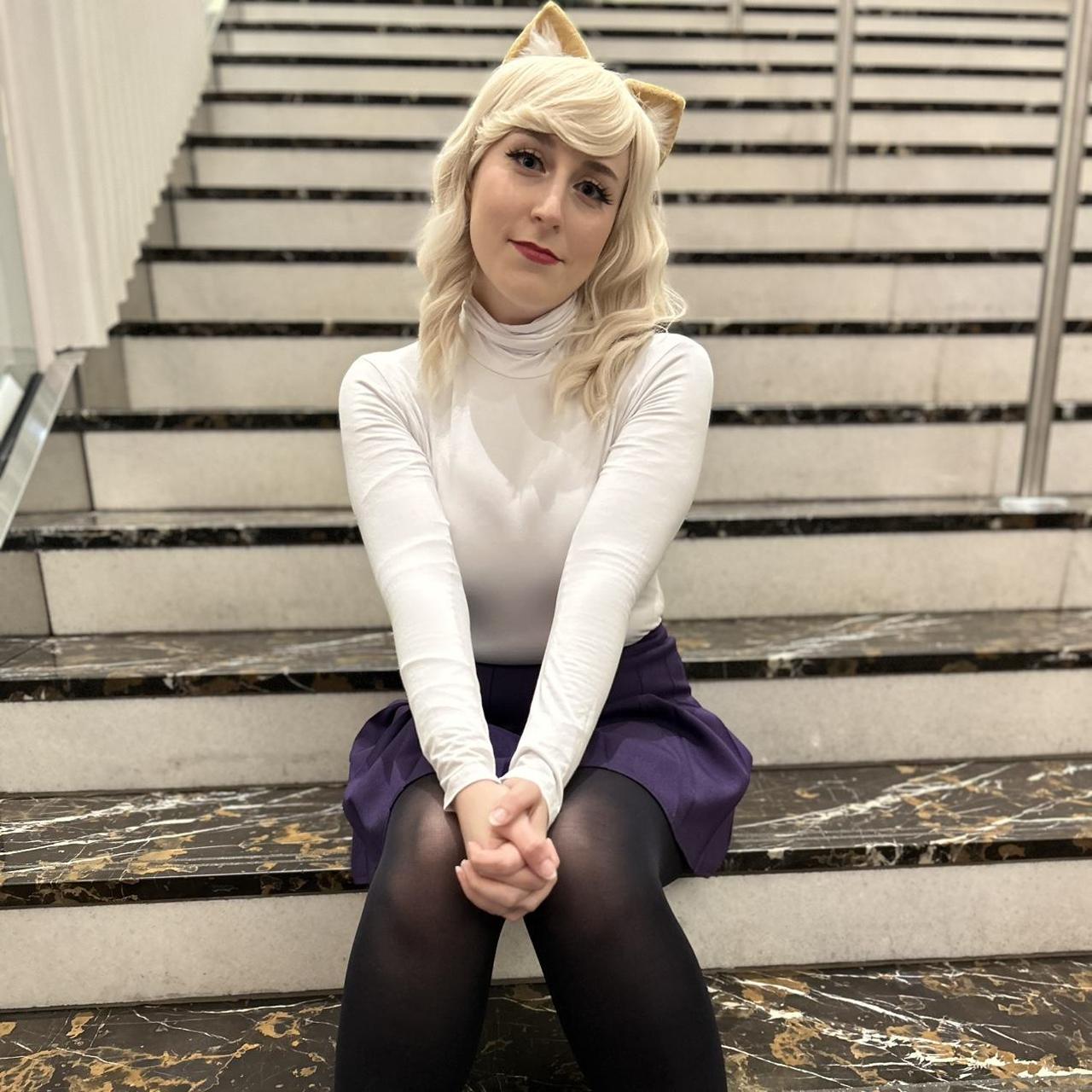 neco arc cosplay! comes with skirt, turtleneck, wig,... | Depop