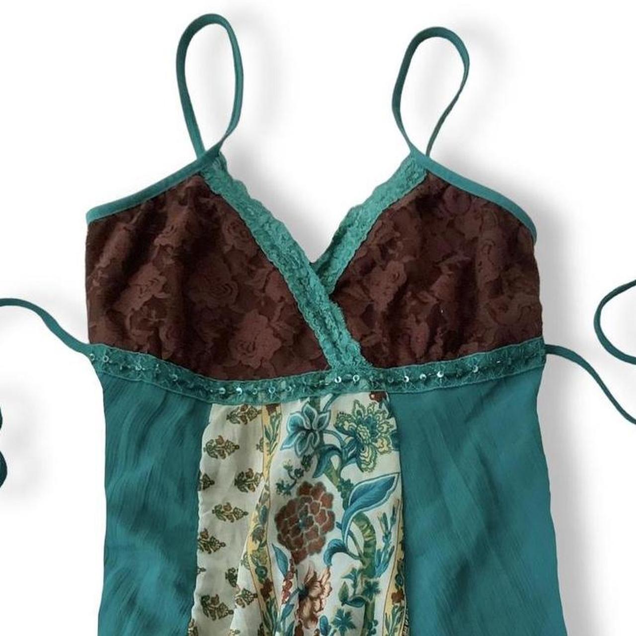 Y2k 00s Mermaidcore Teal Blue Fairy baby doll mesh... - Depop