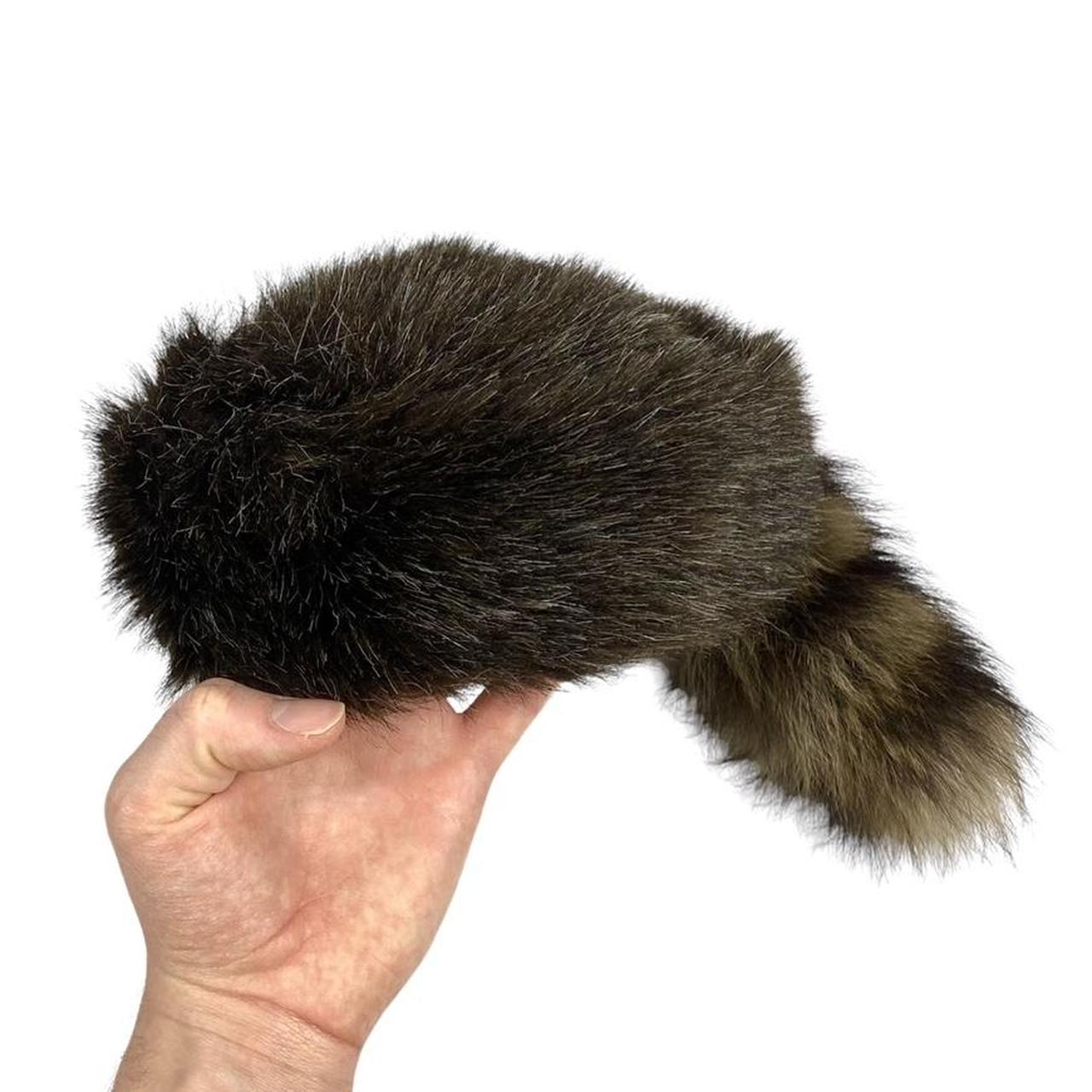 Vintage Real Racoon Hunting Hat Moonrise Kingdom... - Depop