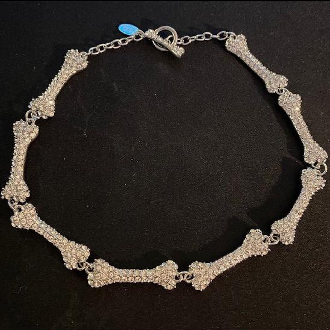 vivienne westwood swarovski crystal bones... - Depop