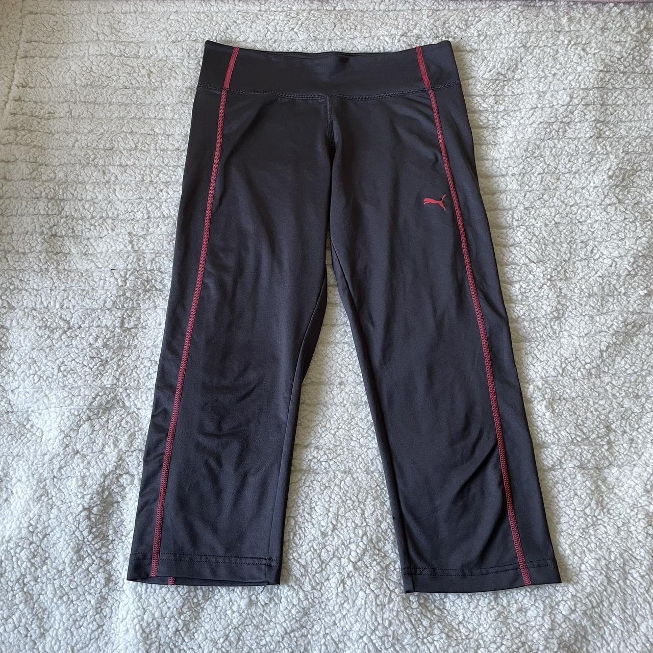 Puma Dry Cell Cropped Leggings Activewear Dark Gray... - Depop