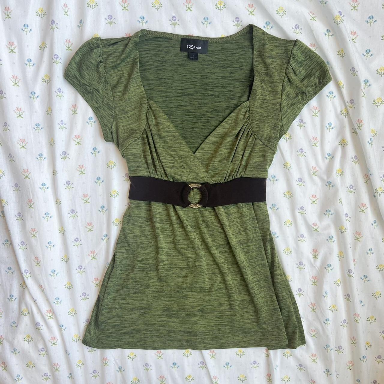 2000s babydoll blouse Color is most accurate in... | Depop