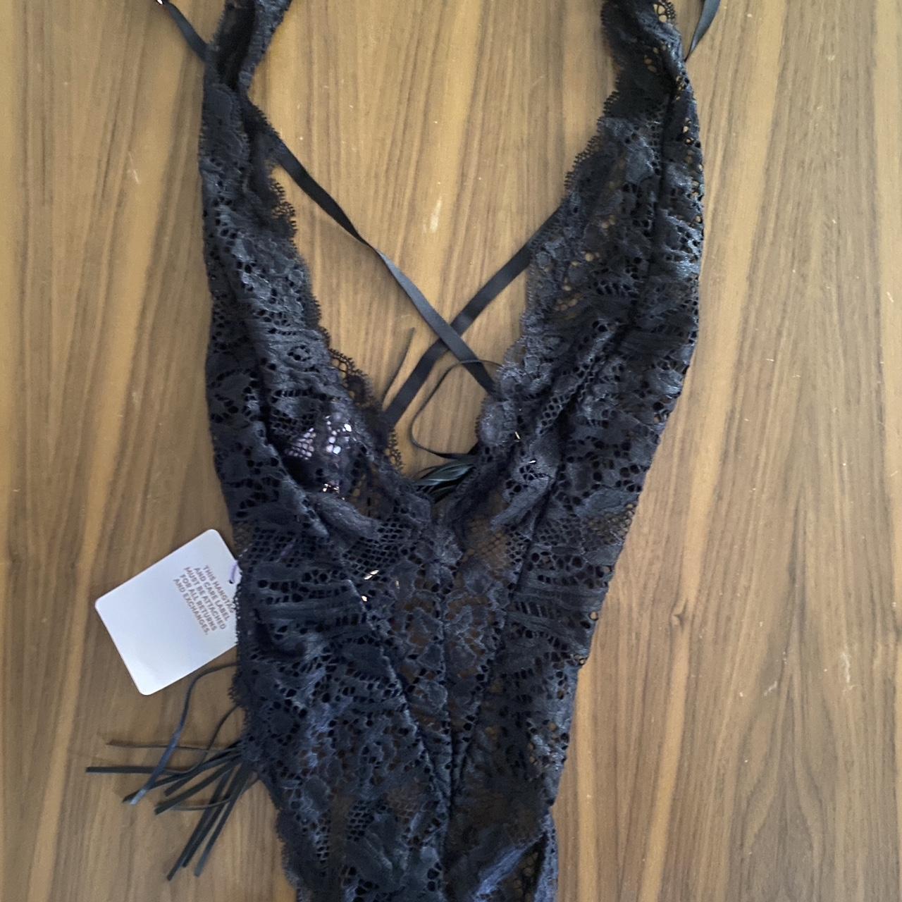 SAVAGE X FENTY - ALIEN ANIMAL LACE TEDDY / BLACK / ... - Depop