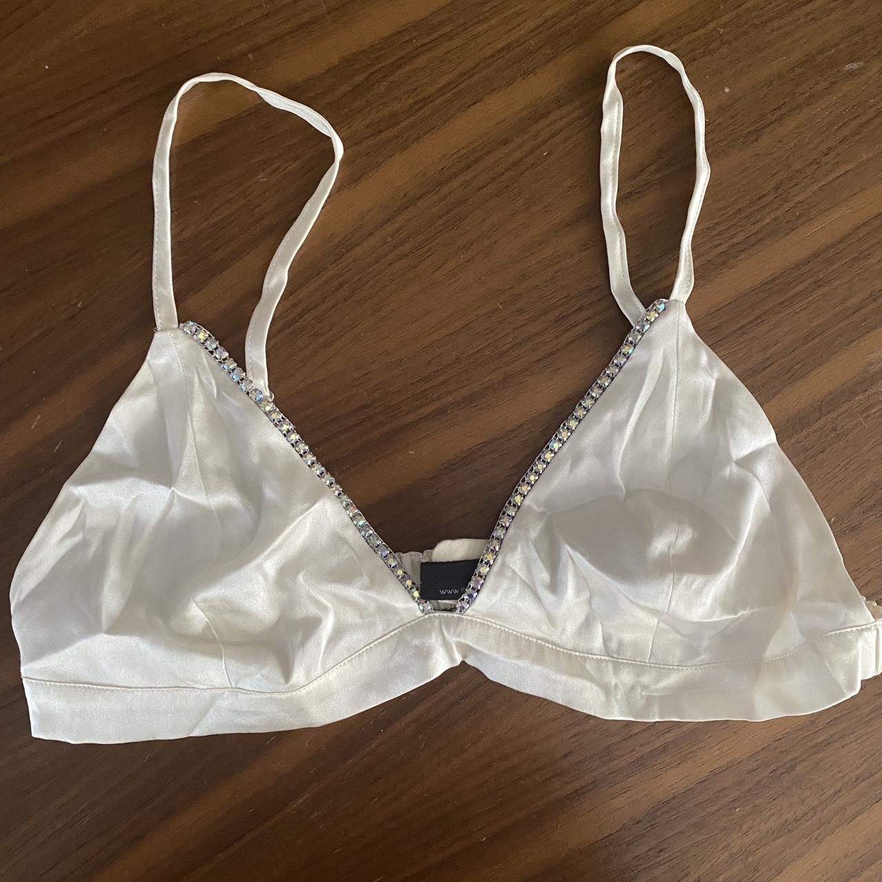 Thistle and Spire / starlight silk triangle bralette... - Depop